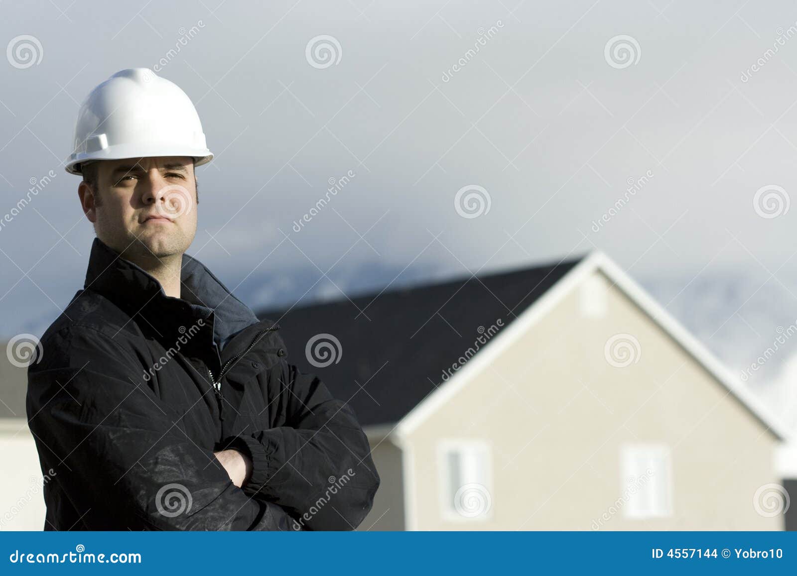 Construction Worker or Contractor Stock Photo - Image of handyman ...