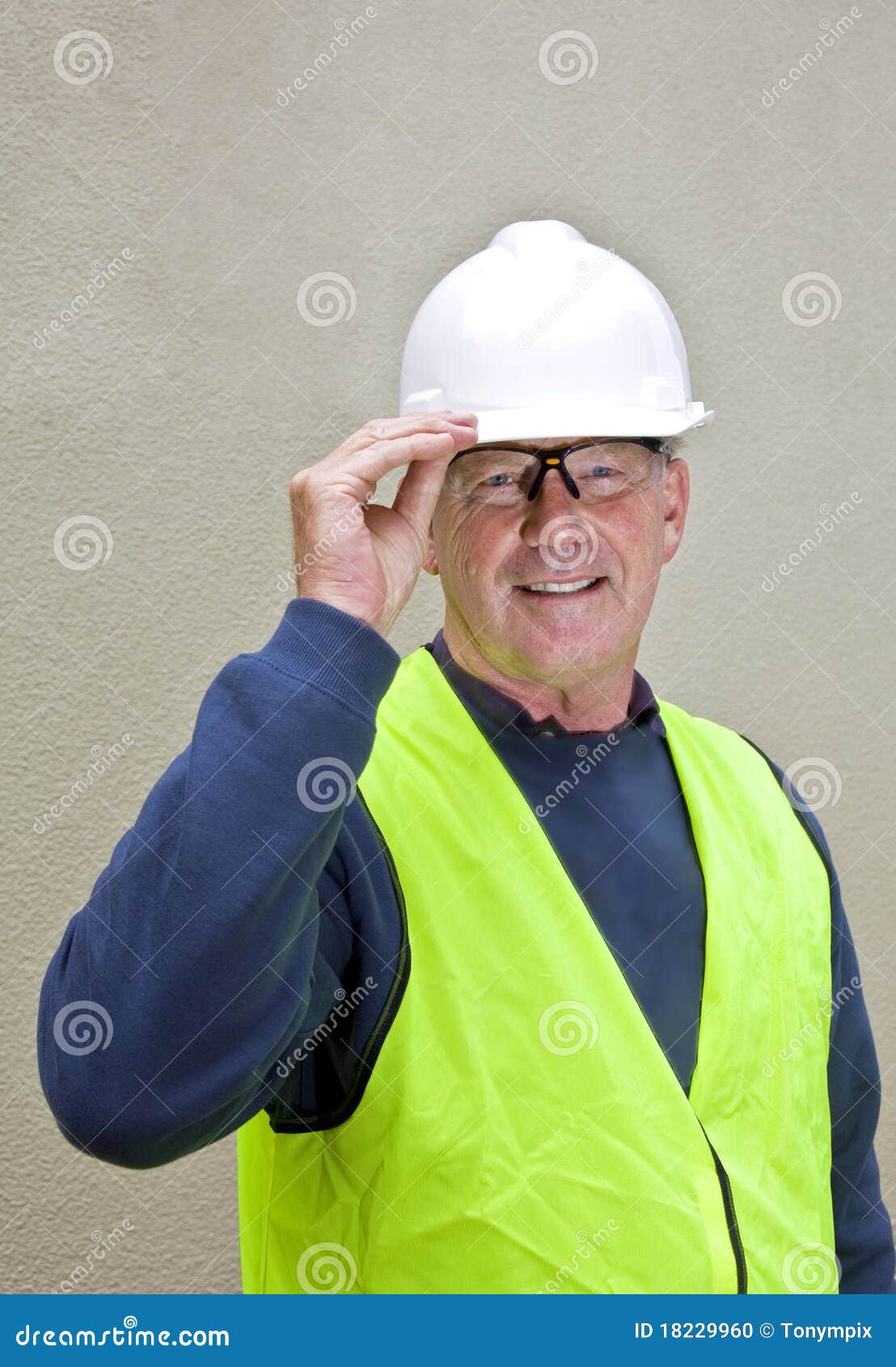 Construction Worker in Correct Safety Clothing Stock Photo - Image of ...