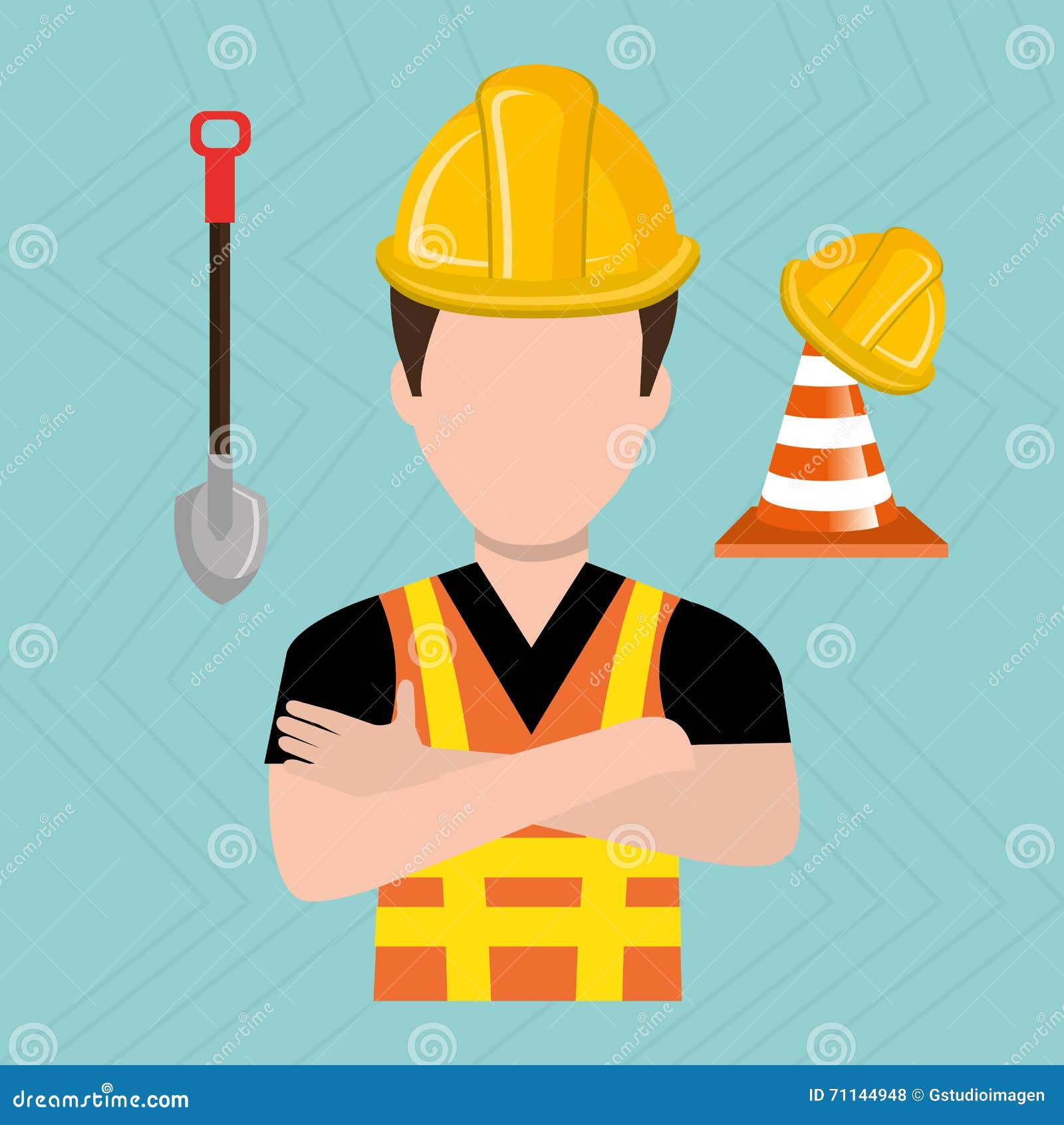 Construction worker design stock illustration. Illustration of safety ...