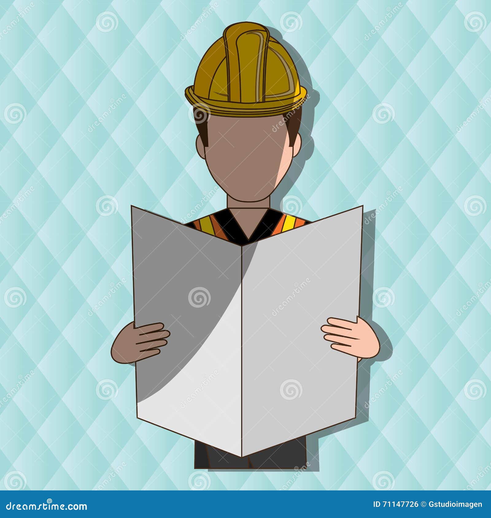 Construction worker design stock illustration. Illustration of ...