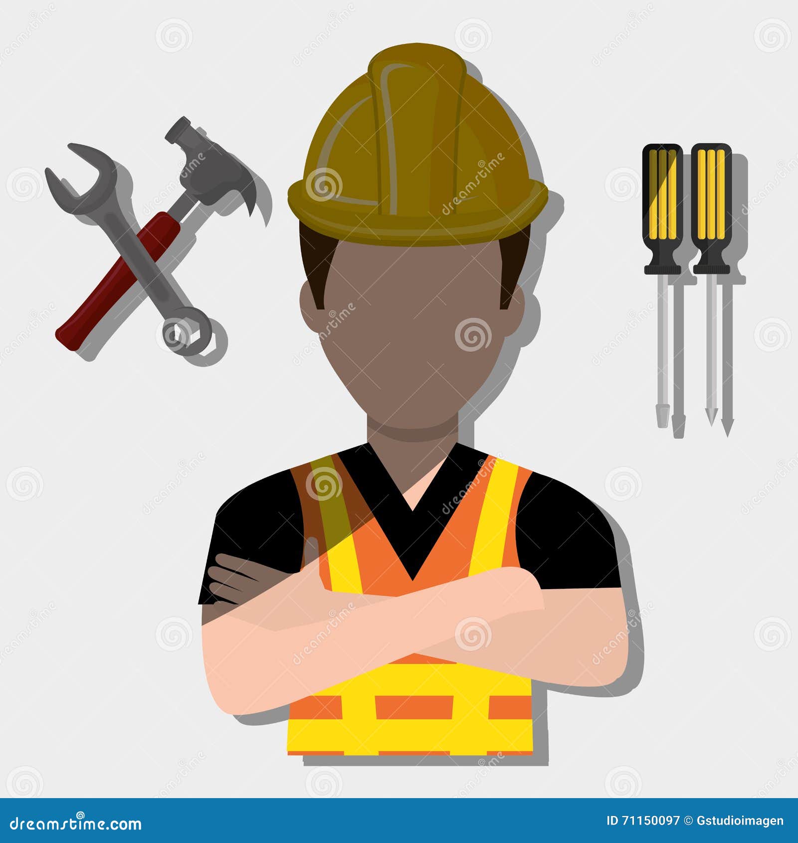 Construction worker design stock illustration. Illustration of ...
