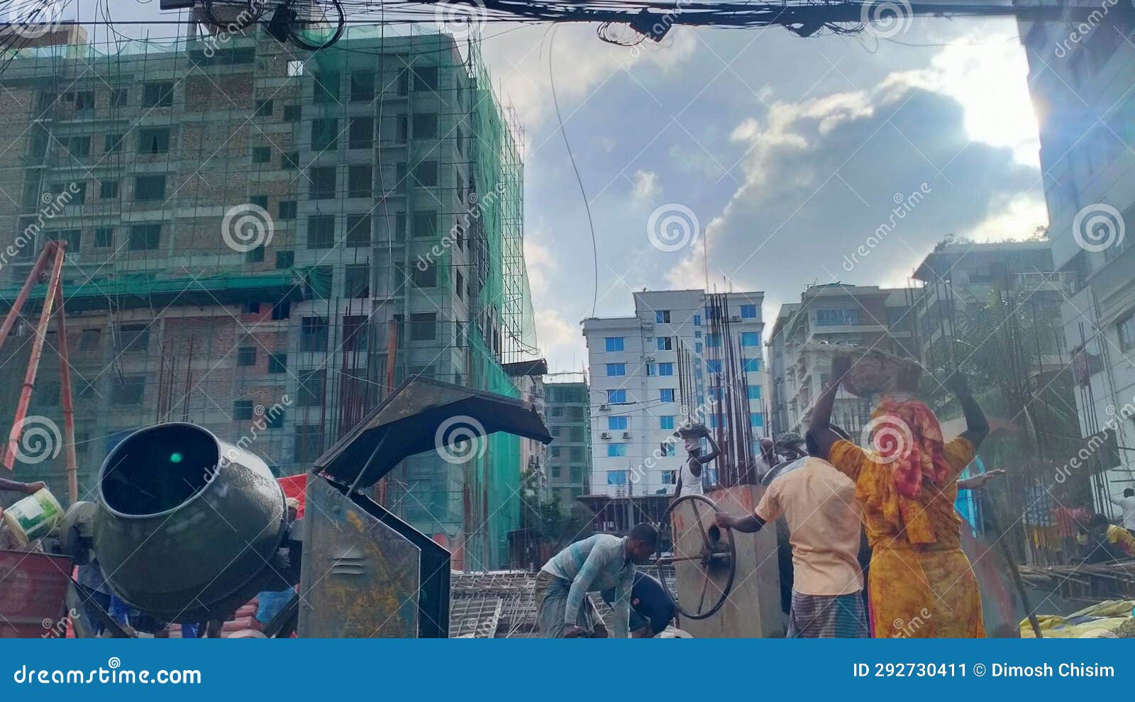 Construction Worker are Doing the Constructive Work Editorial Photo ...