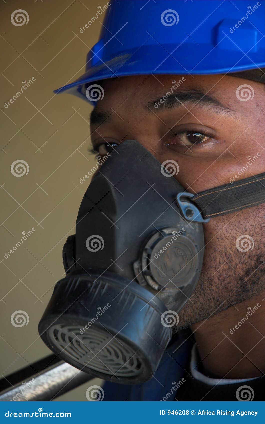 Construction Worker And Dust Mask Stock Photo - Image: 946208