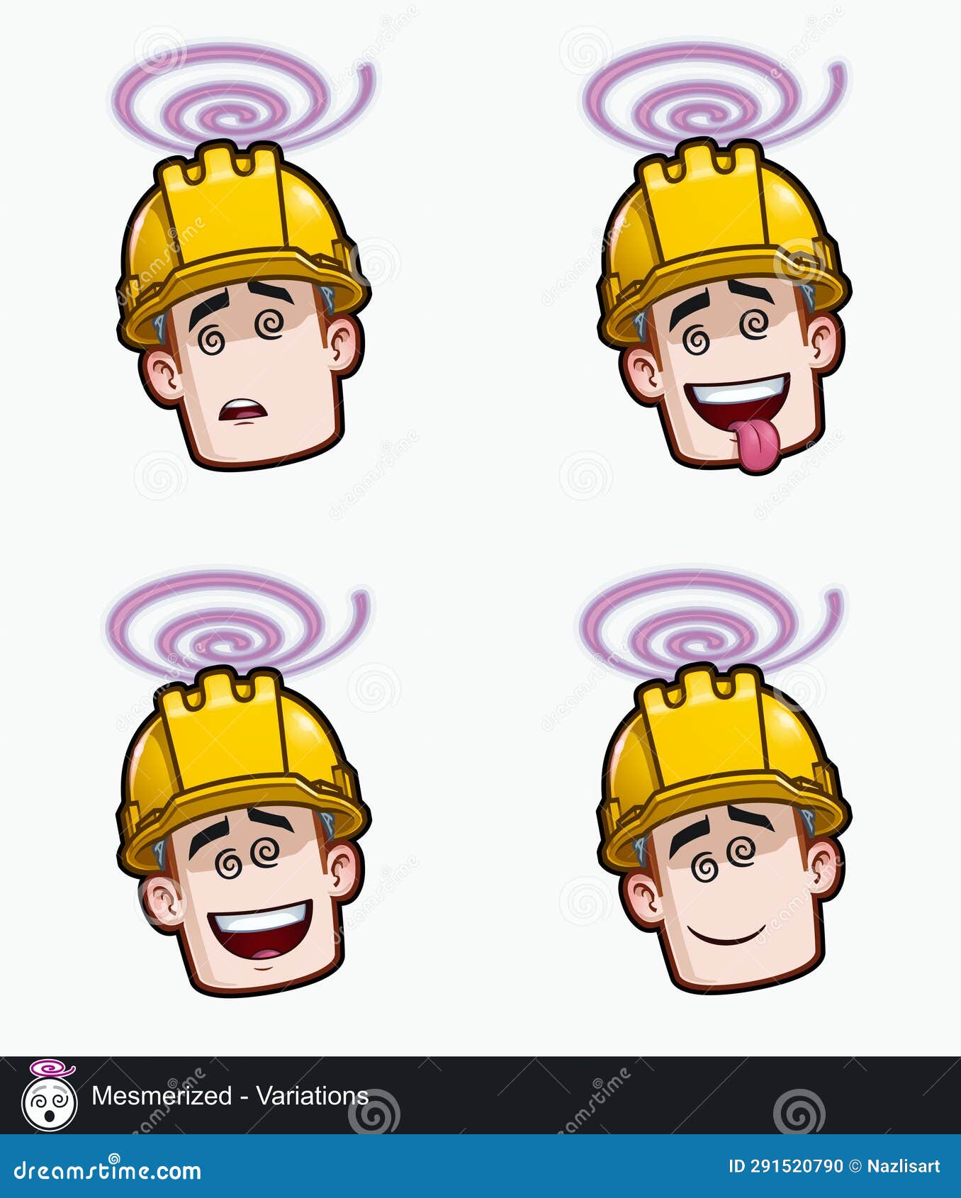 Construction Worker - Expressions - Unwell - Mesmerized - Variations ...
