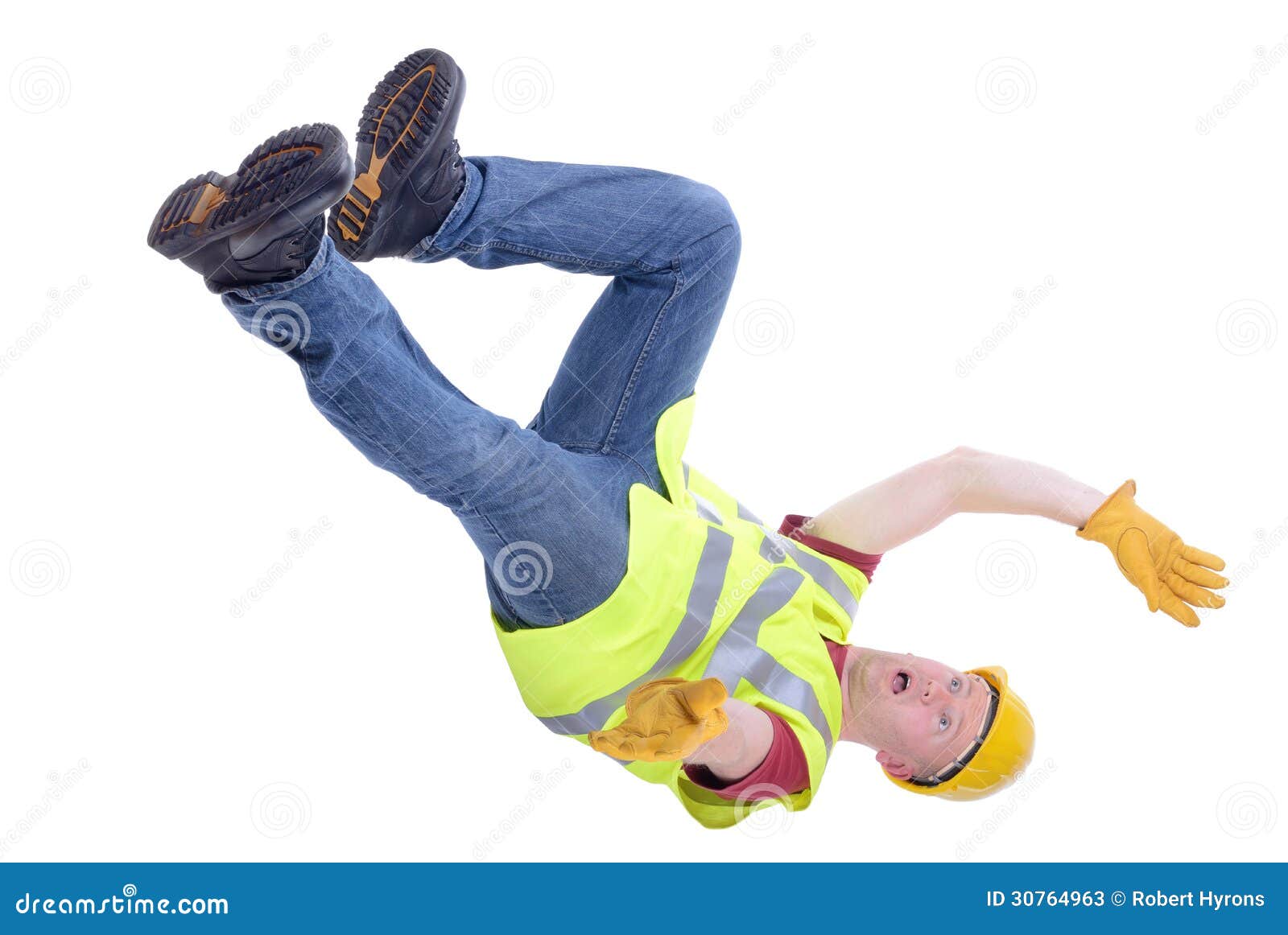 Construction Worker Falling Stock Image - Image of adult, caucasian ...