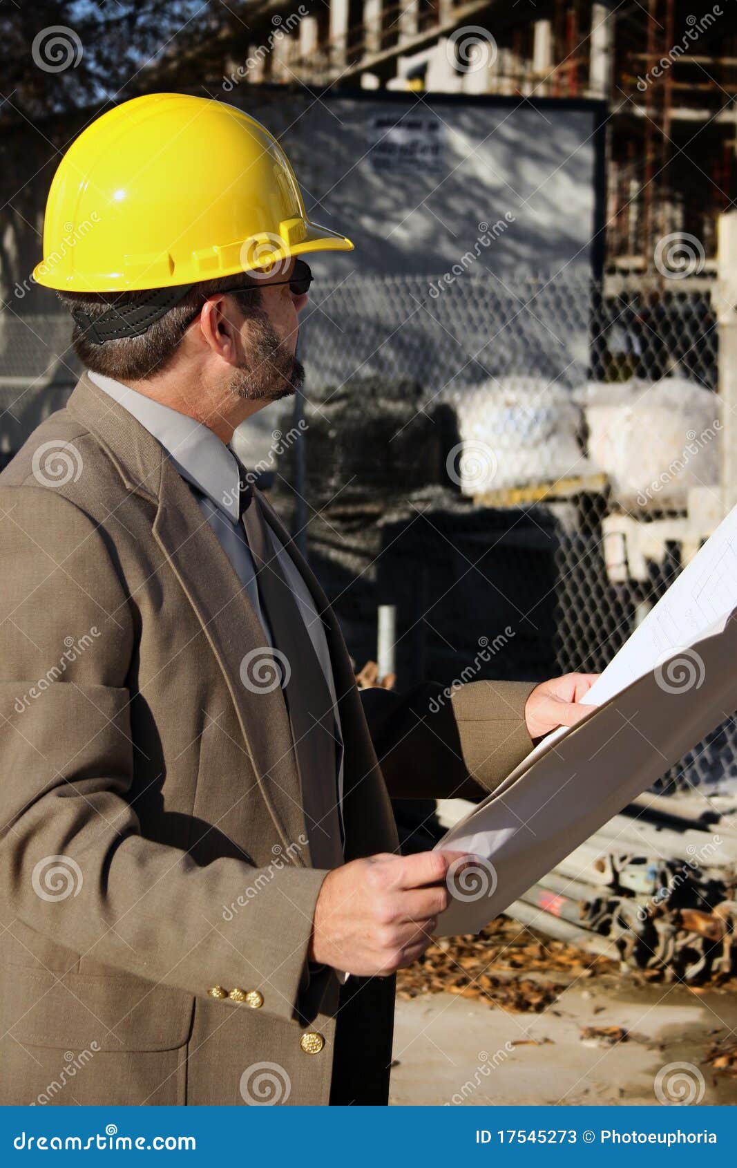 Construction Worker Foreman Stock Image - Image of hard, manager: 17545273