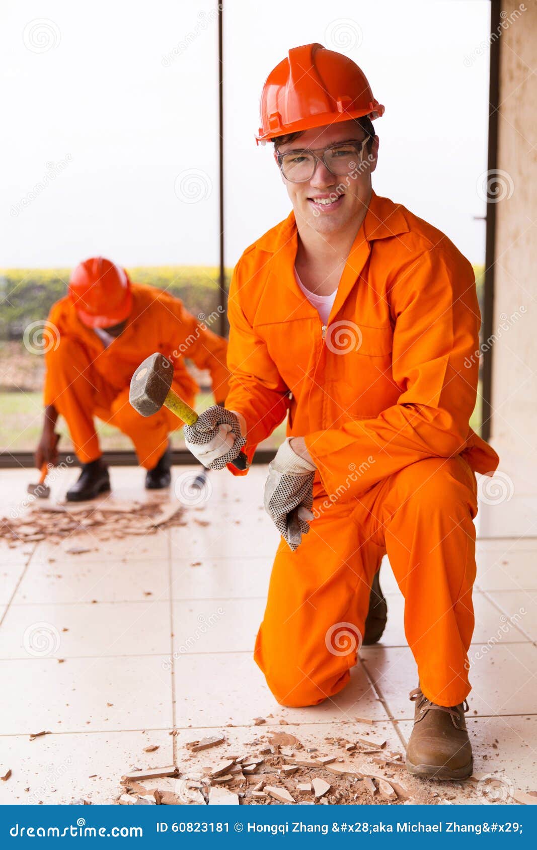 Construction worker hammer stock image. Image of constructor - 60823181