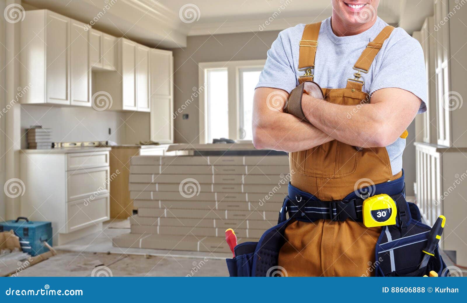Construction worker hands stock photo. Image of development - 88606888