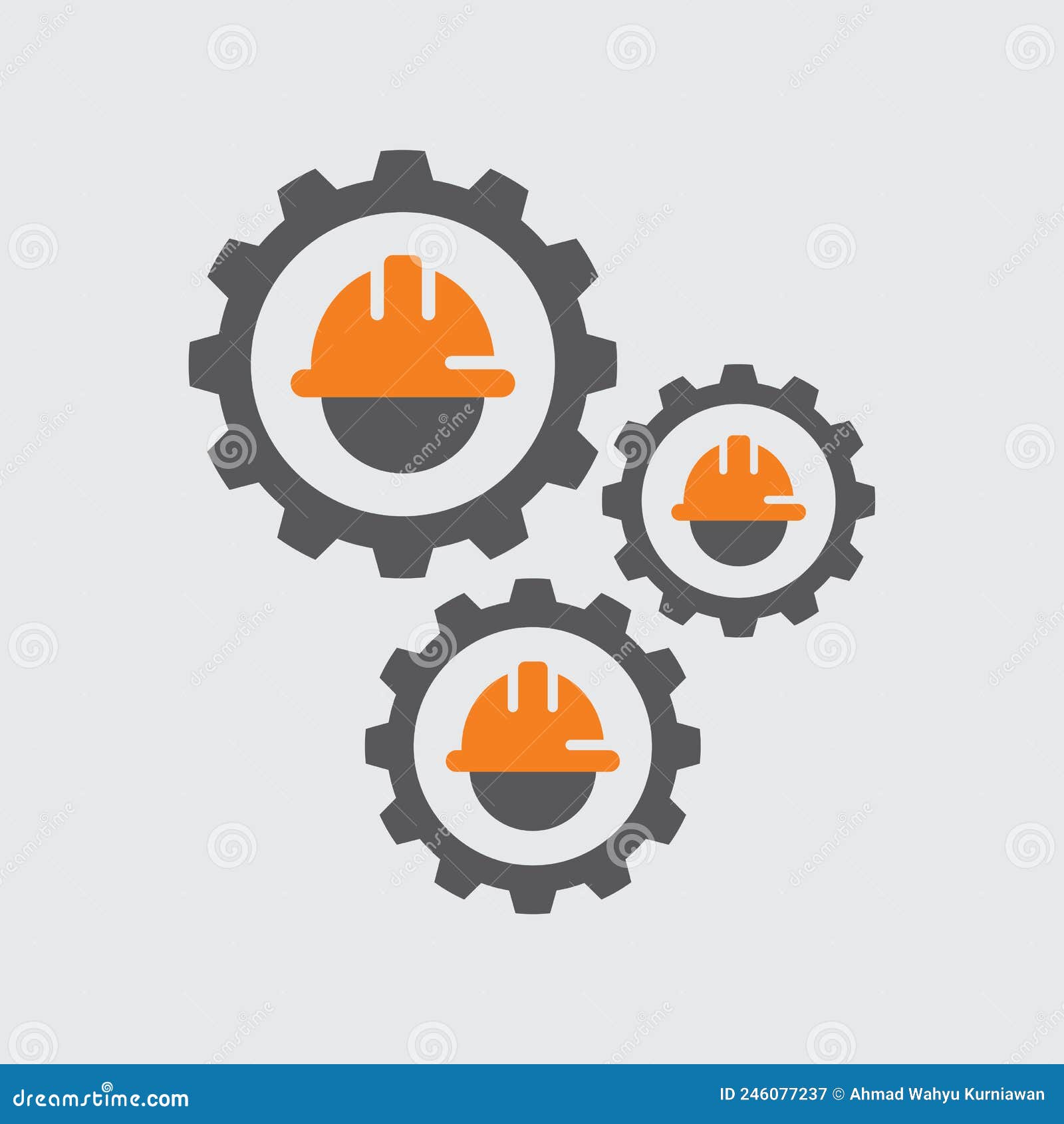 Construction worker hat stock vector. Illustration of contractor ...