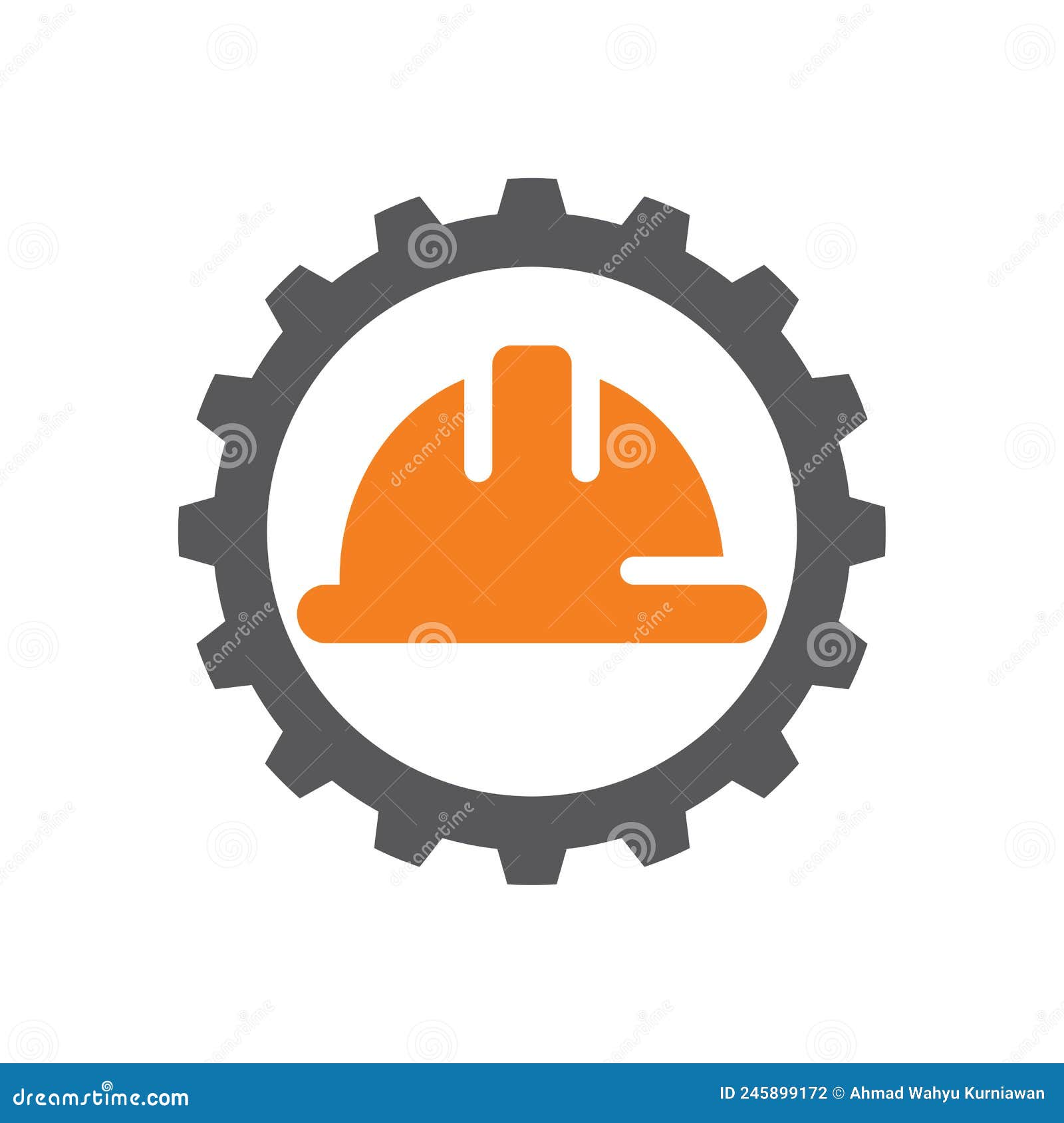 Construction worker hat stock vector. Illustration of hardhat - 245899172