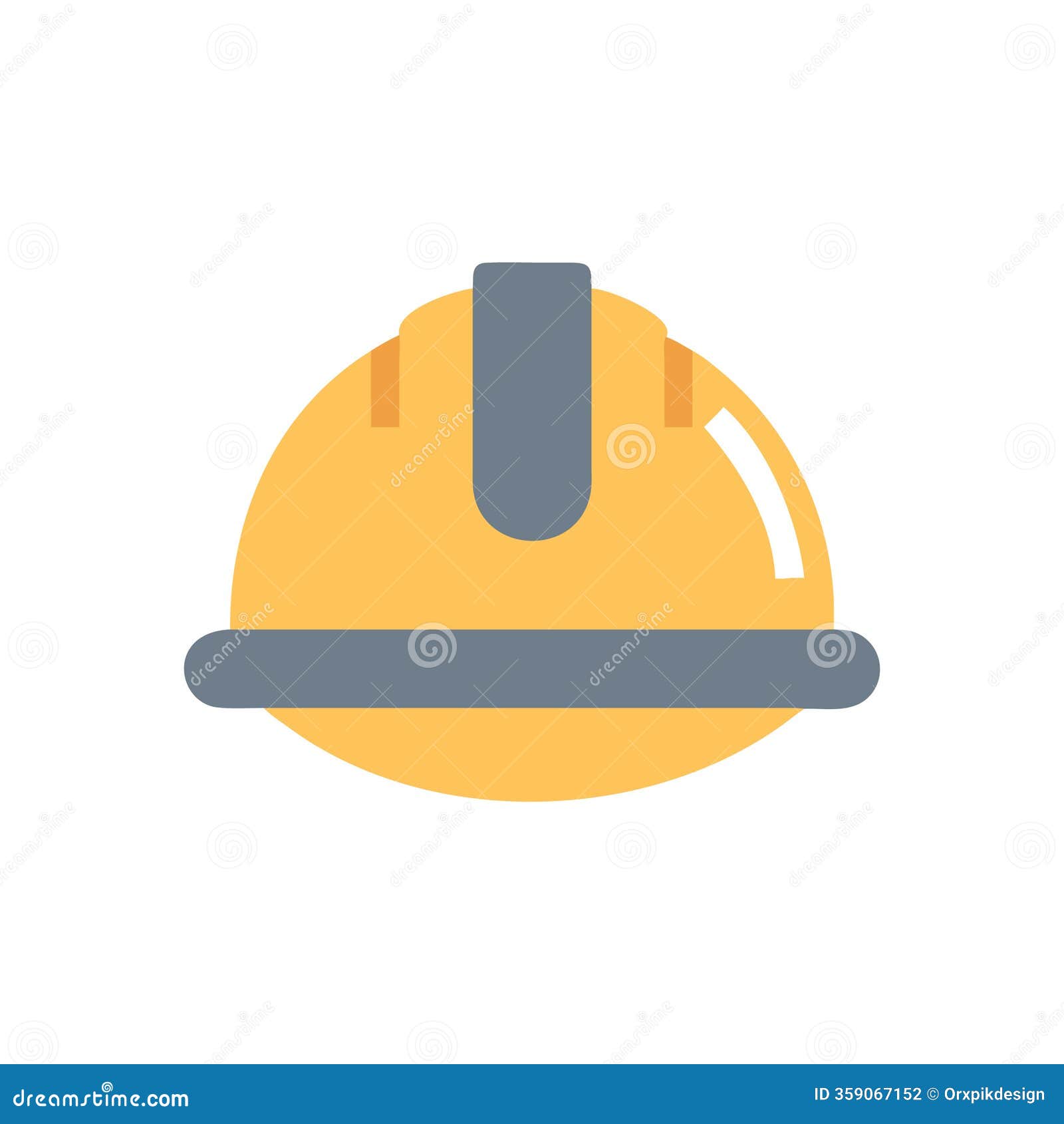 Construction Worker Helmet Icon for Safety Regulations Stock ...