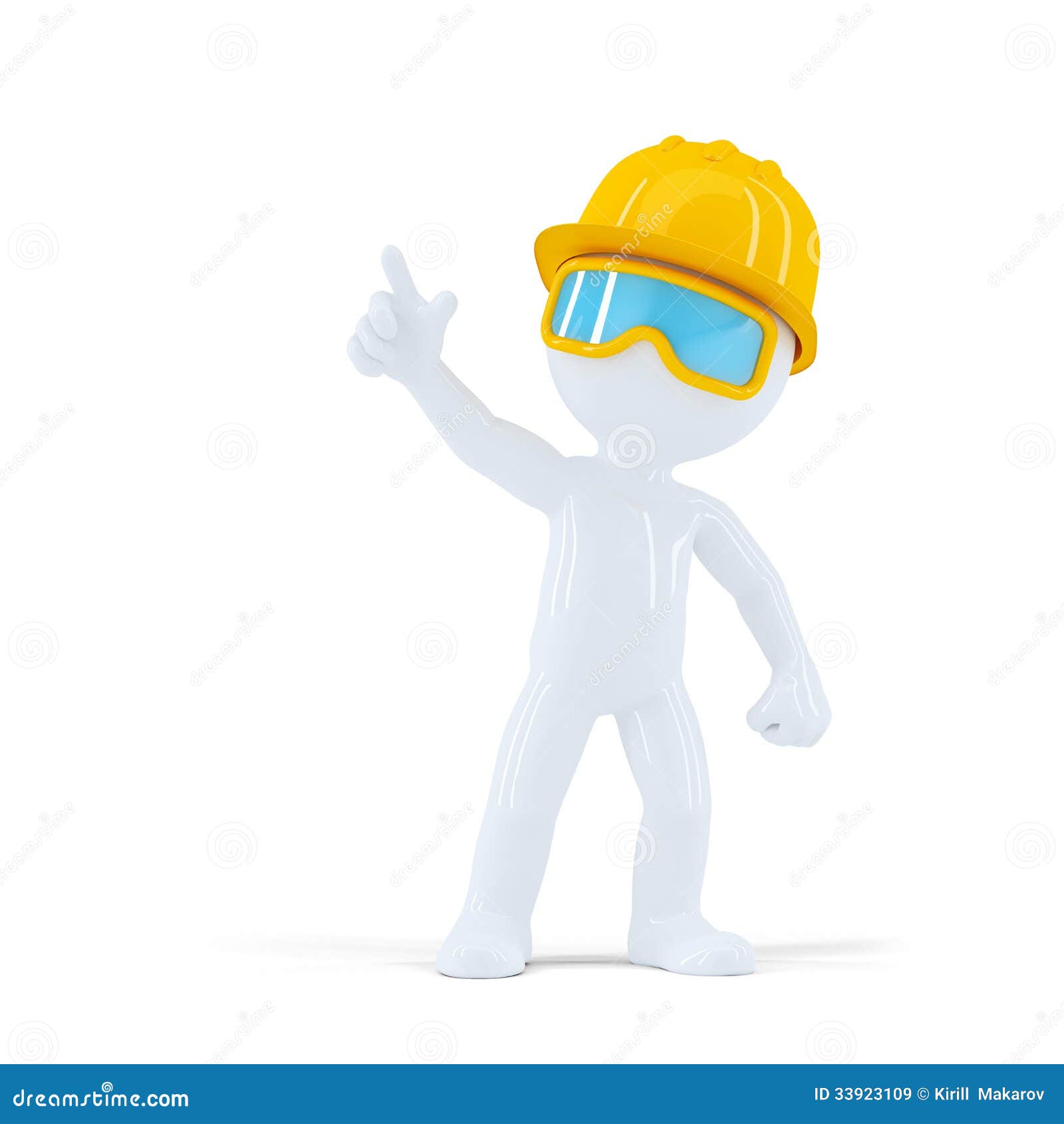 Construction Guy Pointing Vector Illustration | CartoonDealer.com #30549864