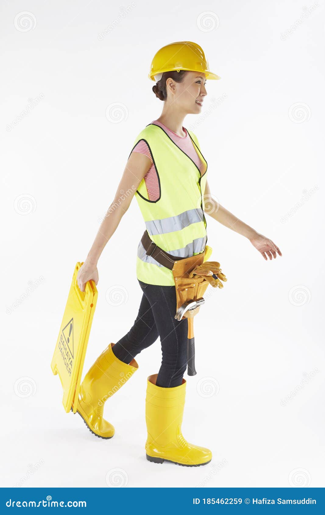 Construction Worker Holding a Danger Sign Stock Image - Image of ... Construction Worker Holding a Danger Sign Stock Image - Image of ...