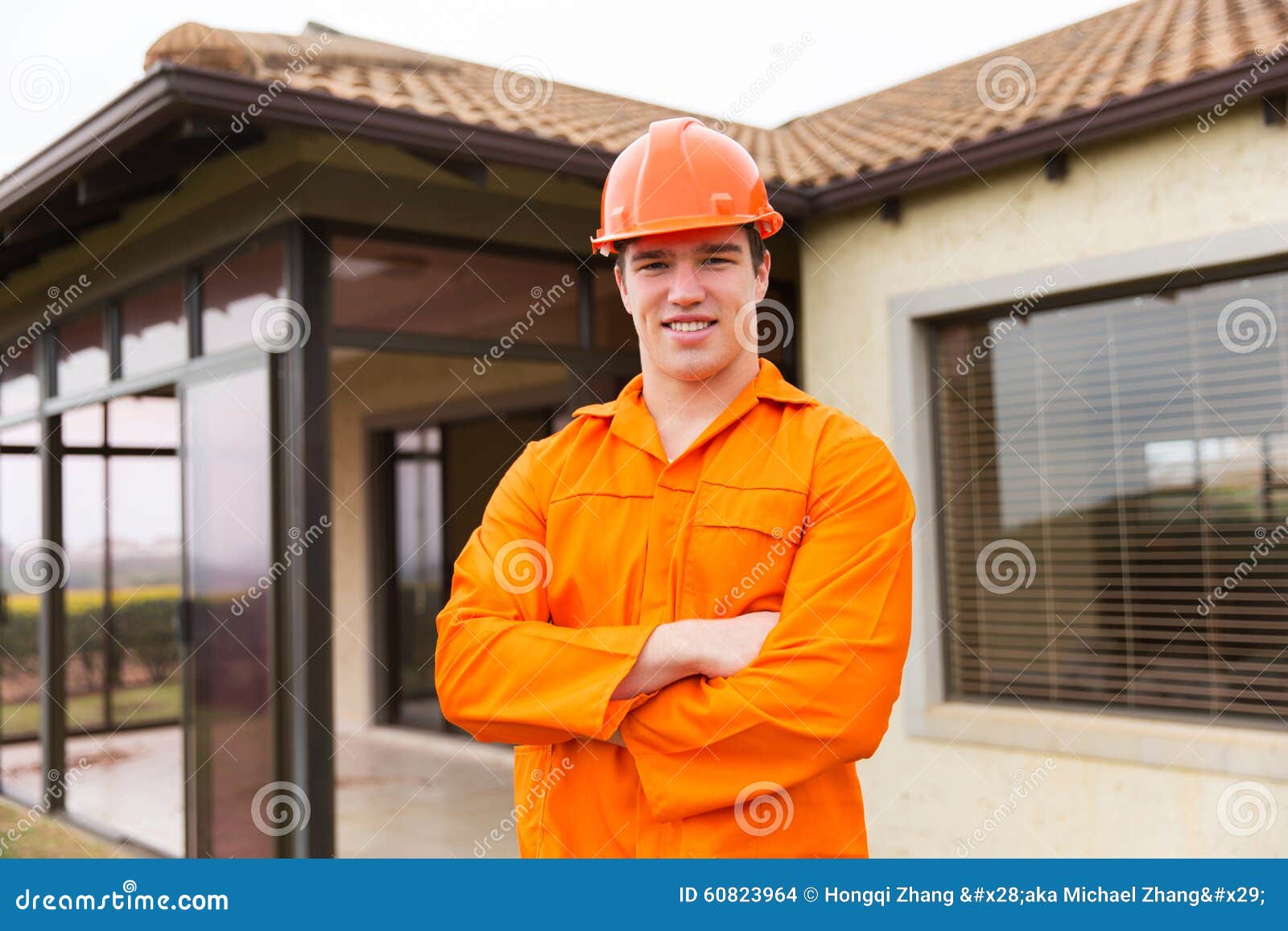 Construction worker house stock photo. Image of building - 60823964