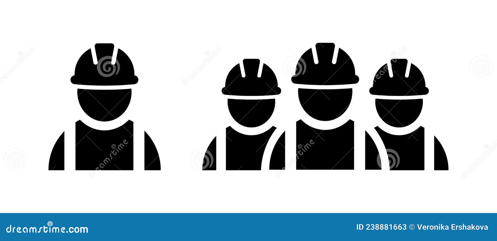 Construction Worker Icon. Building Contractor Stock Vector ...