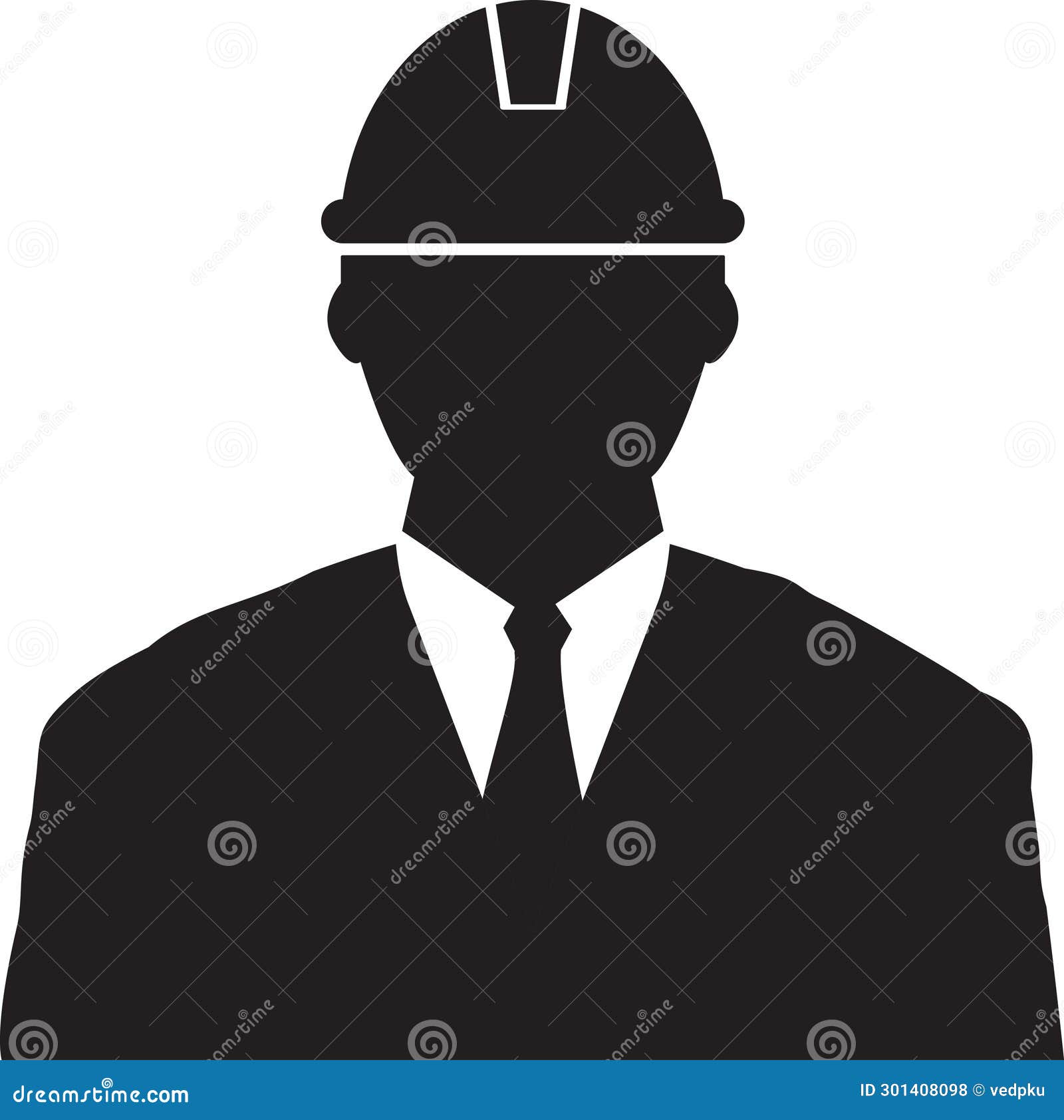 Construction Worker Icon Engineer Icon Builder Icon with Helmet Stock ...