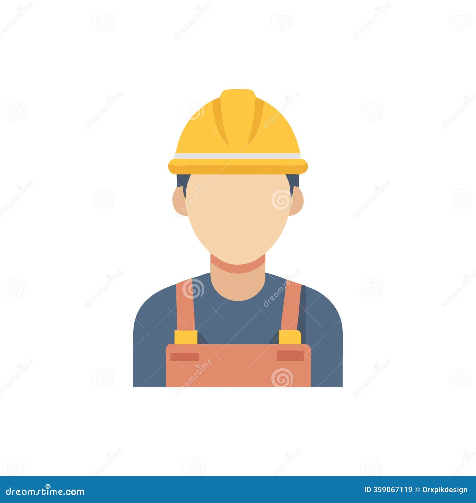 Construction Worker Icon for Project Execution Stock Illustration ...