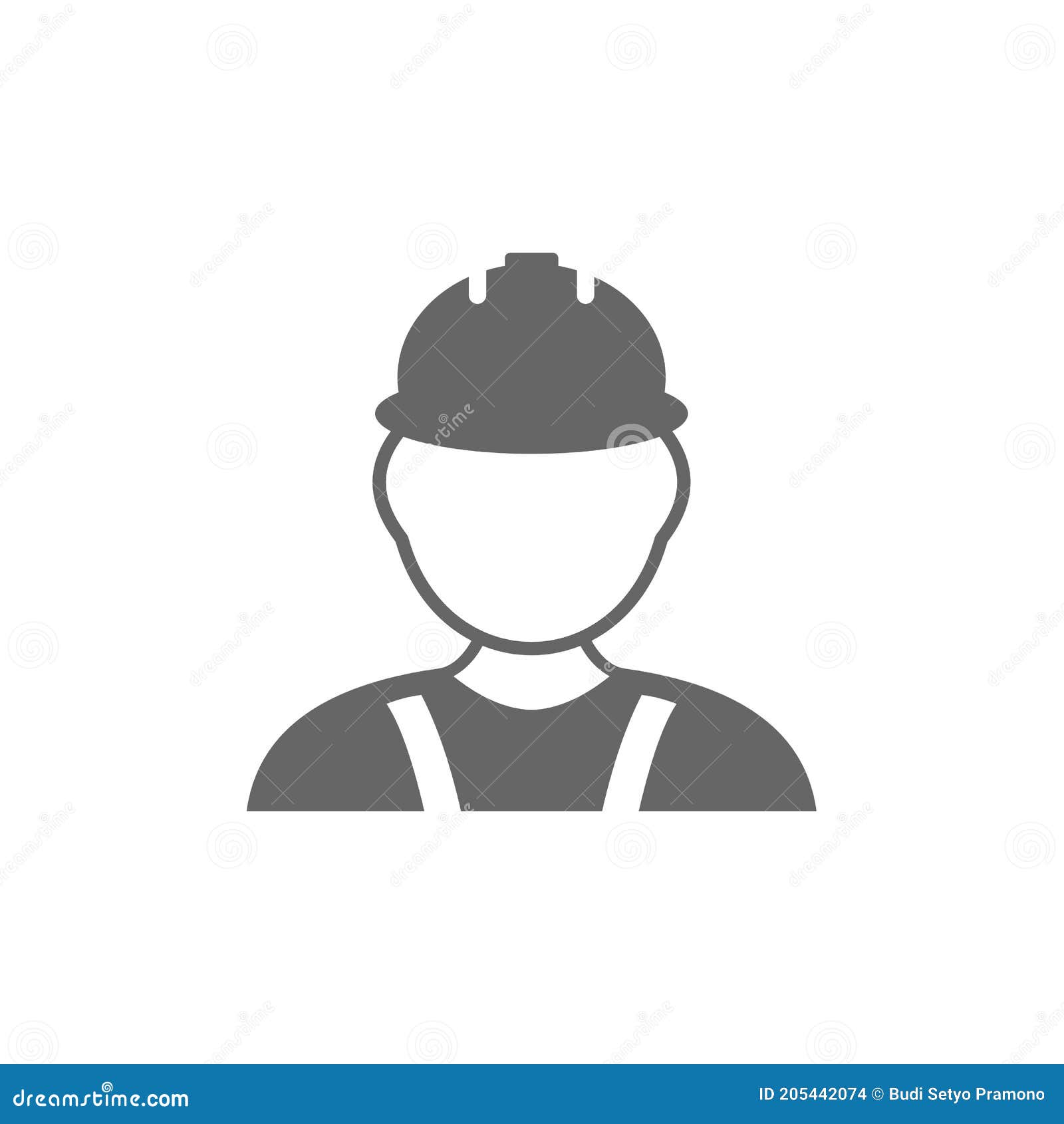 Construction Worker Icon Vector, Engineering Simple Icon Template ...
