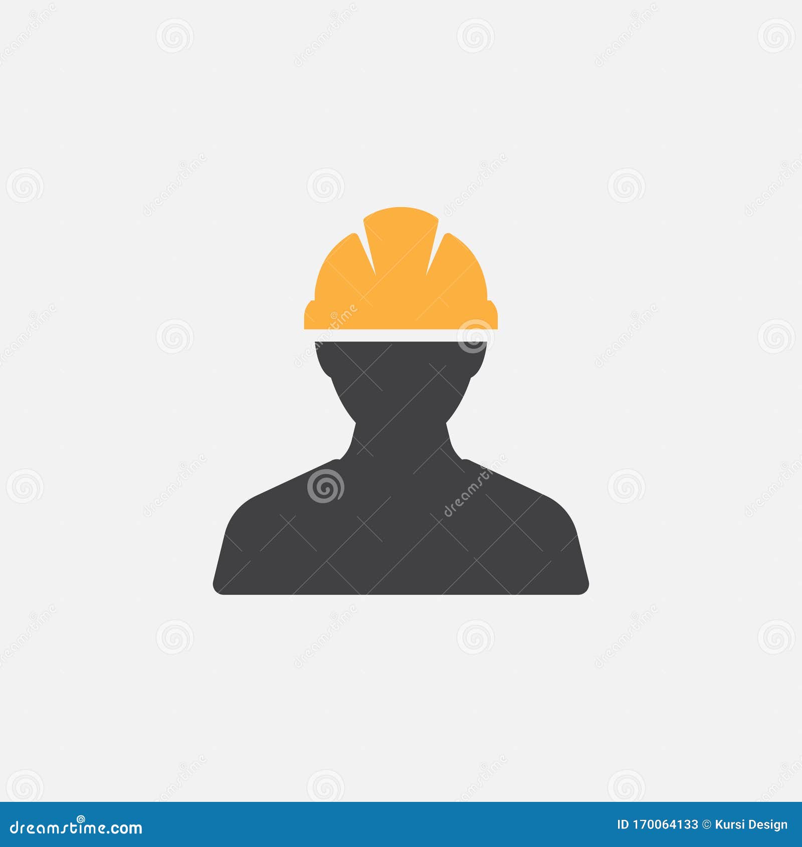 Construction Man Icon Vector Stock Vector - Illustration of business ...