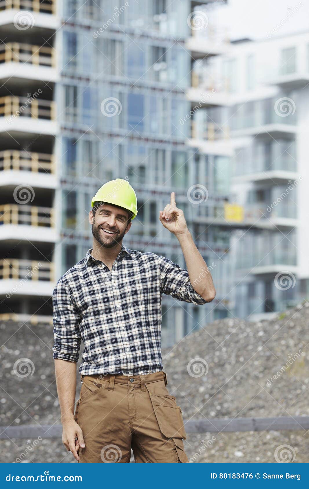 Construction Worker with an Idea Stock Photo - Image of confidence ...