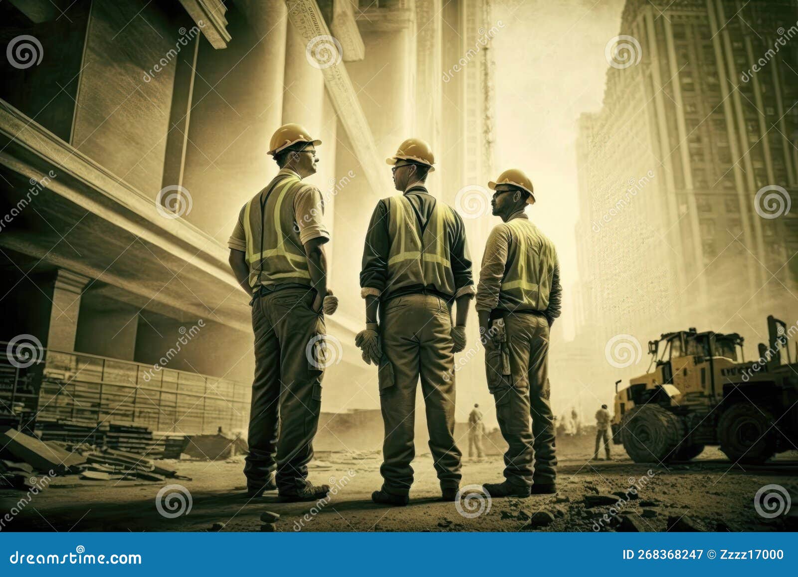 Construction Worker Image. Generative AI Stock Illustration ...
