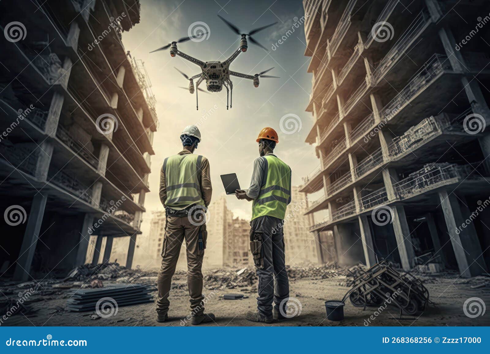 Construction Worker Image. Generative AI Stock Illustration ...