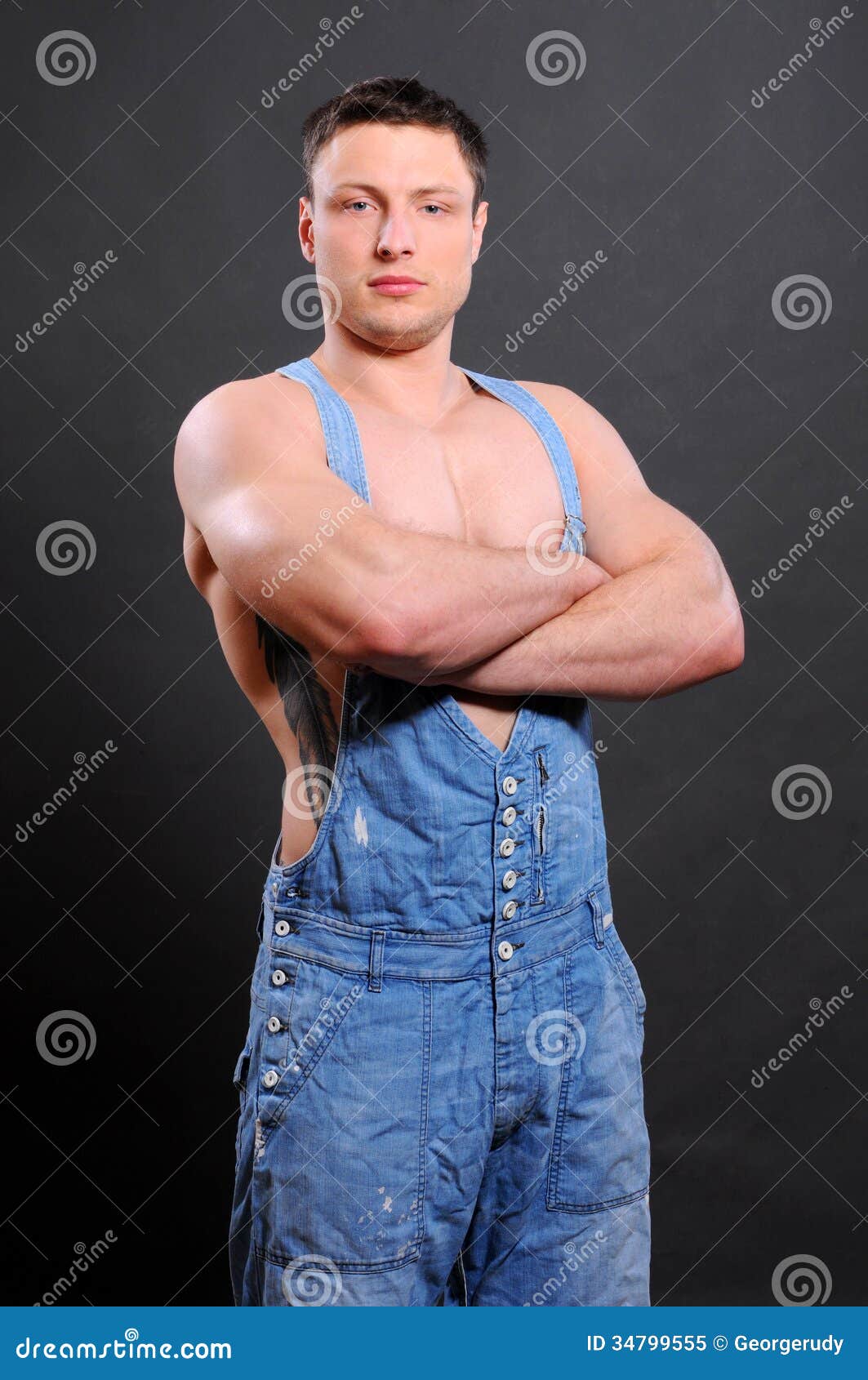 Construction Worker stock image. Image of muscular, labor - 34799555