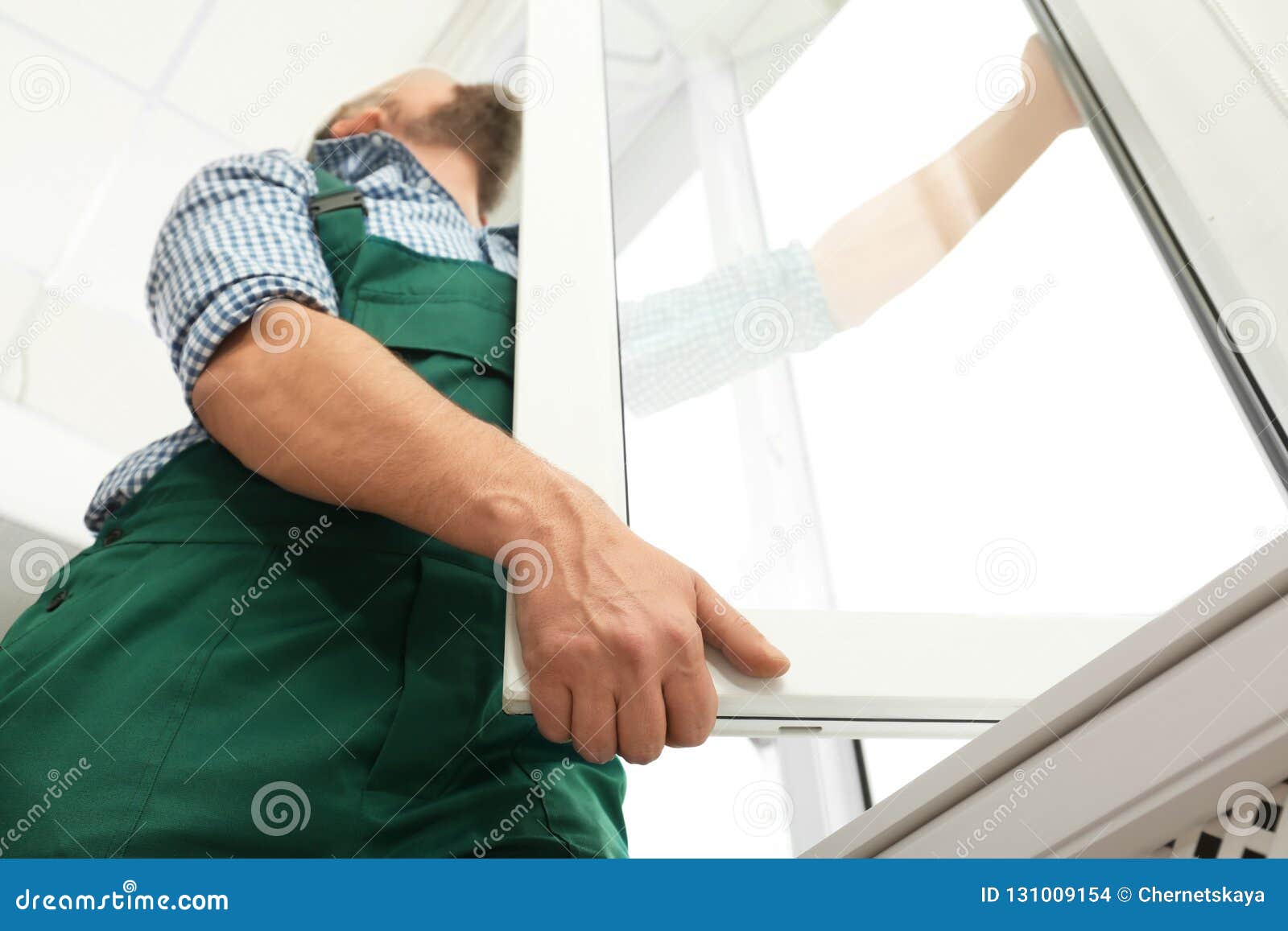Construction Worker Installing New Window Stock Photo - Image of fixing ... Construction Worker Installing New Window Stock Photo - Image of fixing ...