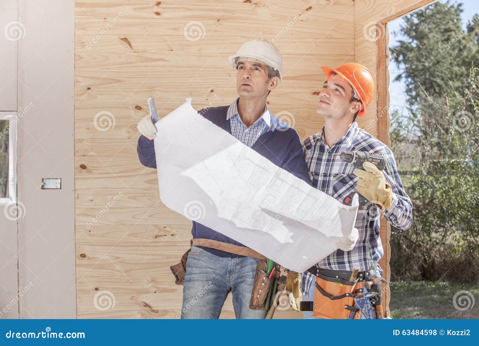 Construction Worker on the Job Stock Photo - Image of hard, supervisor ...