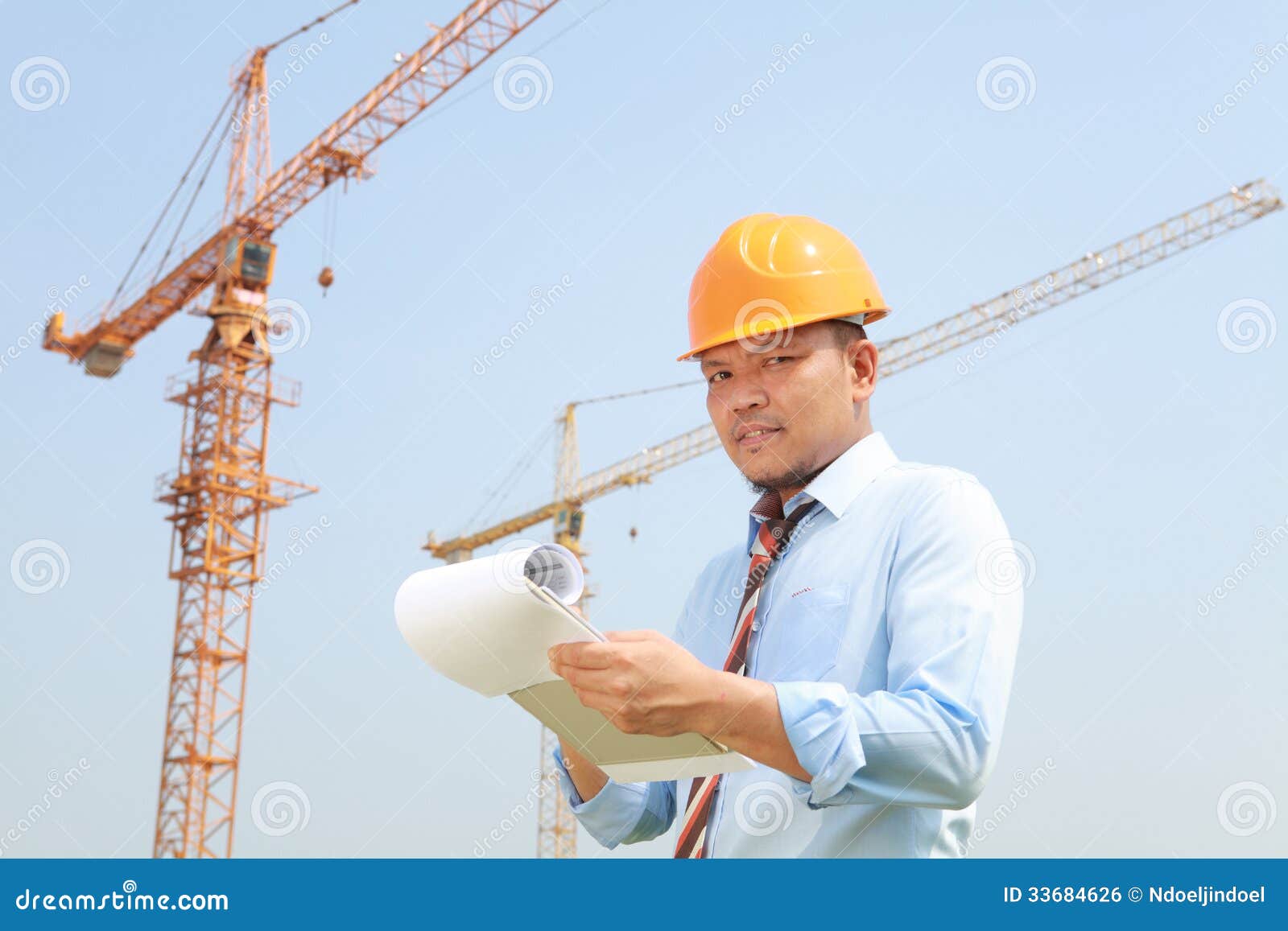 Construction worker stock photo. Image of employee, engineering - 33684626