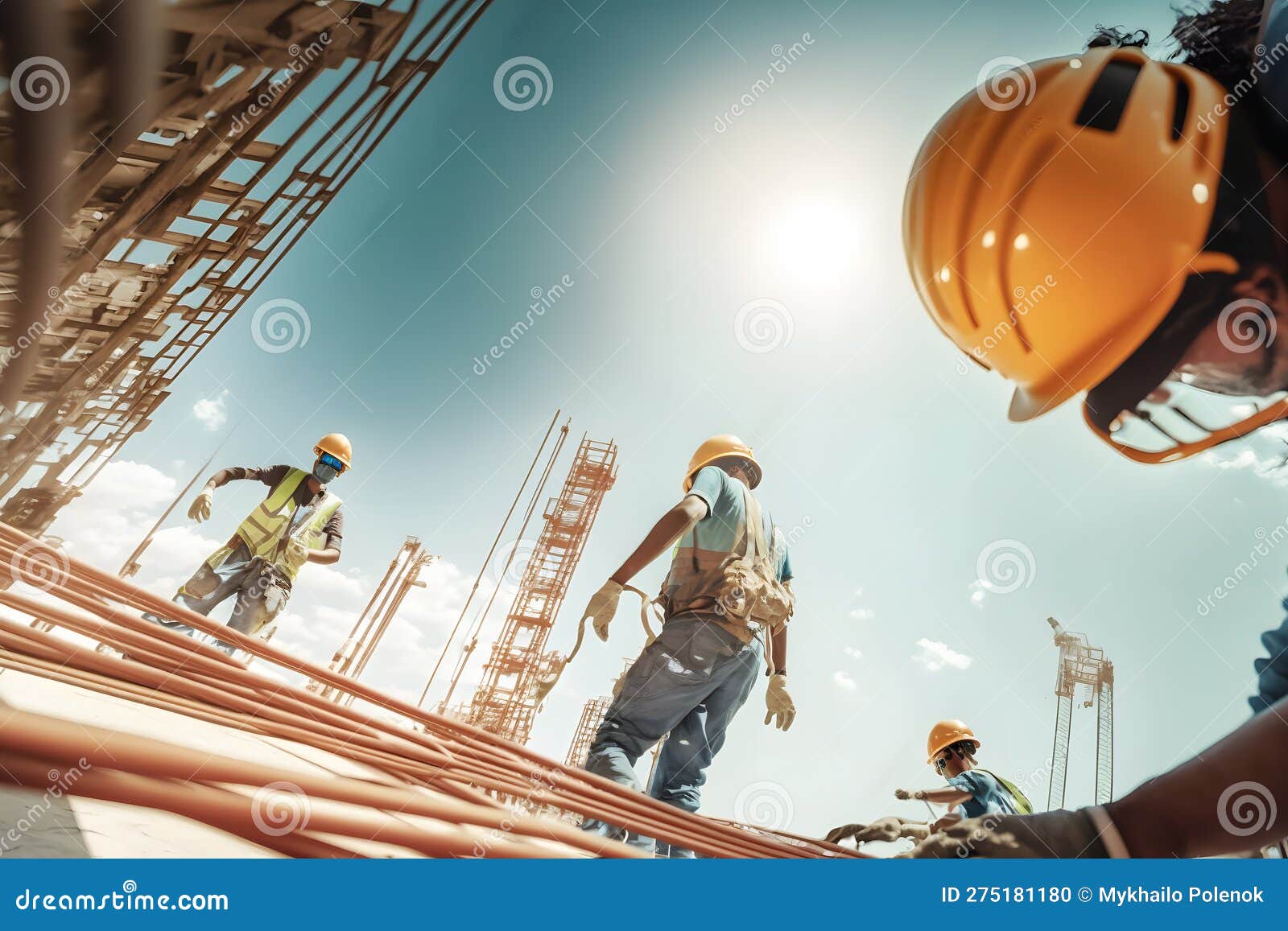Construction Worker. Neural Network AI Generated Stock Illustration ...