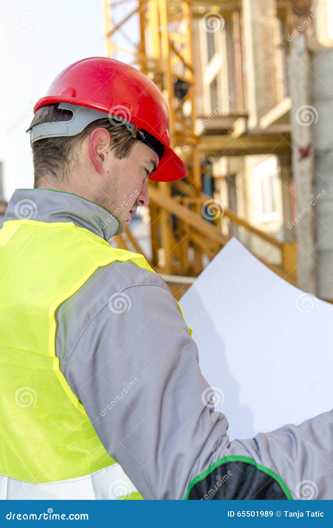 Construction worker stock image. Image of industry, mature - 65501989