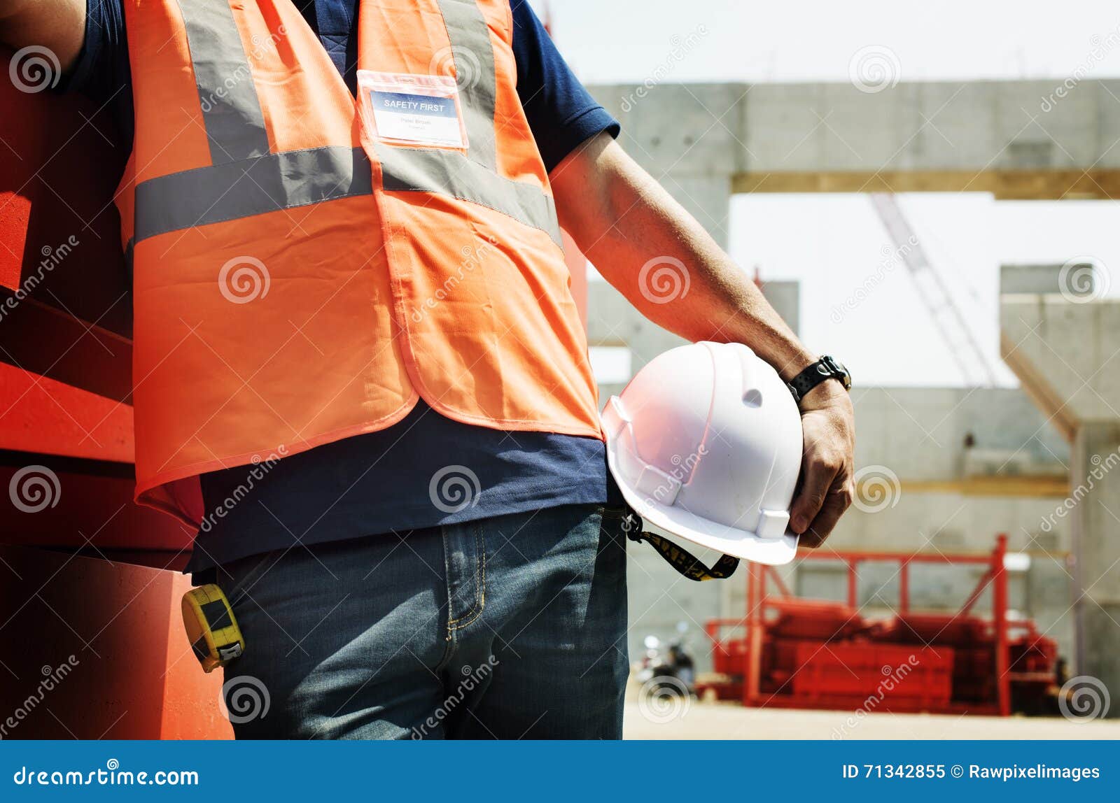 Construction Worker Planning Constractor Developer Concept Stock Image ...