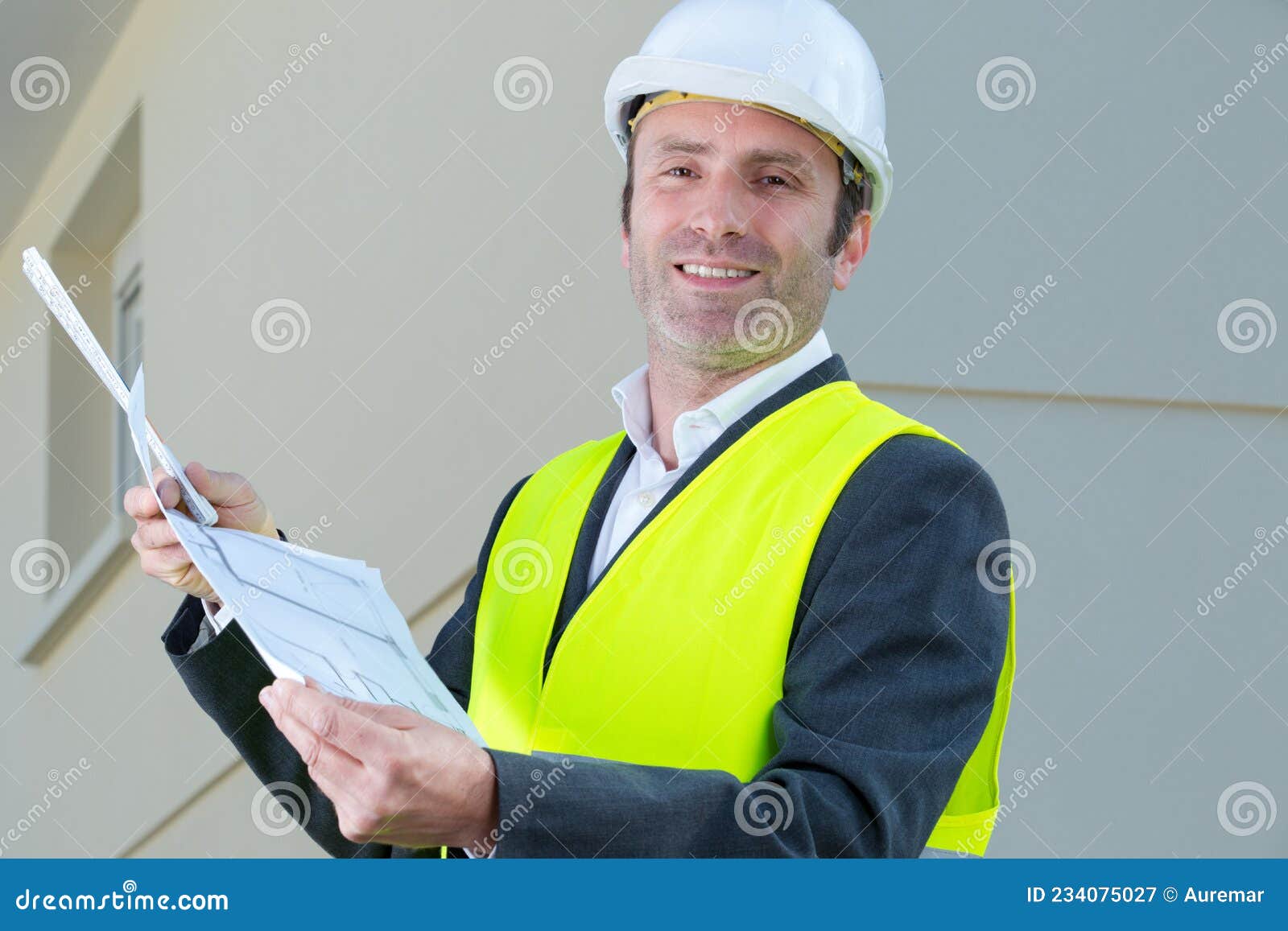 Construction Worker Planning Contractor Developer Concept Stock Image ...