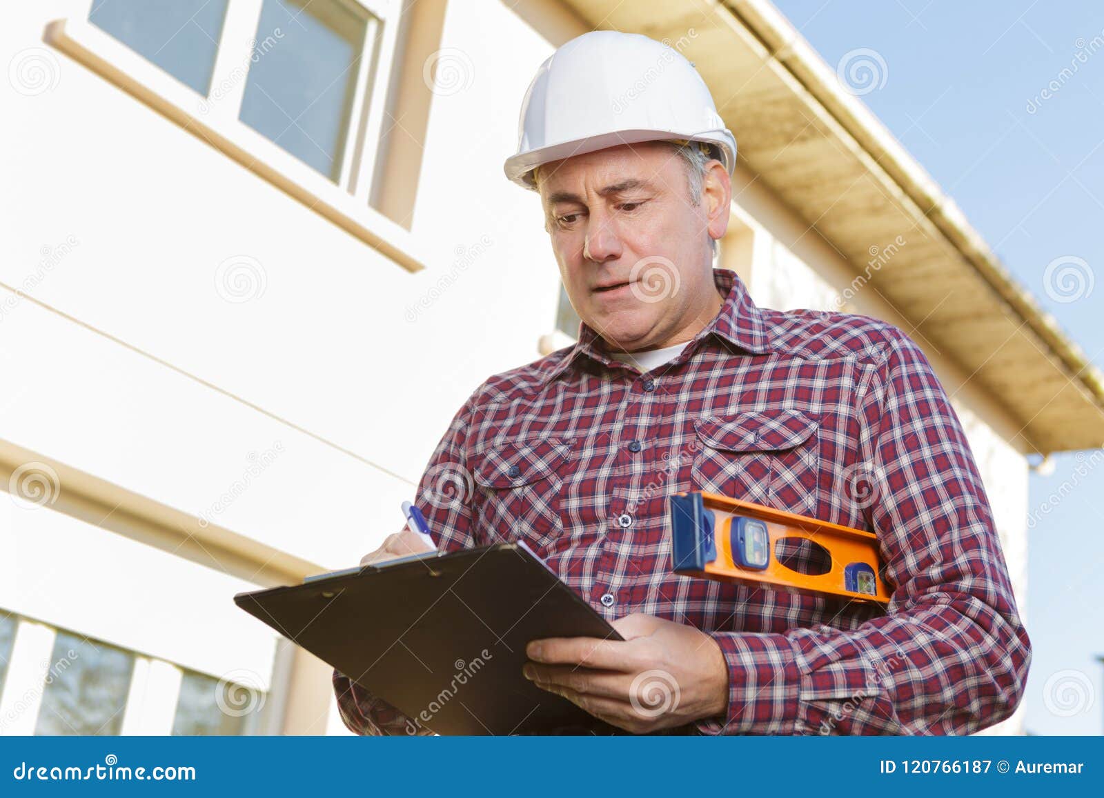 Construction Worker Planning Contractor Developer Concept Stock Image ...