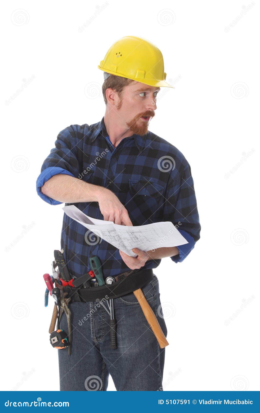 Construction Worker Pointing Stock Image - Image of journeyman, adult ...