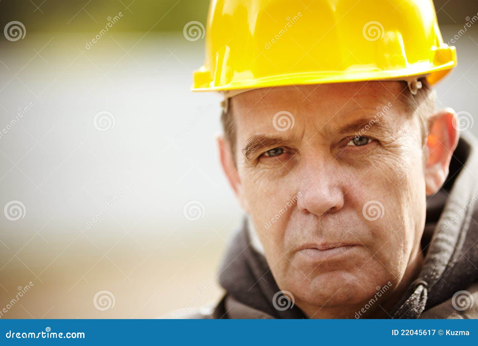 Construction Worker Portrait Stock Image - Image of working, workwear ...