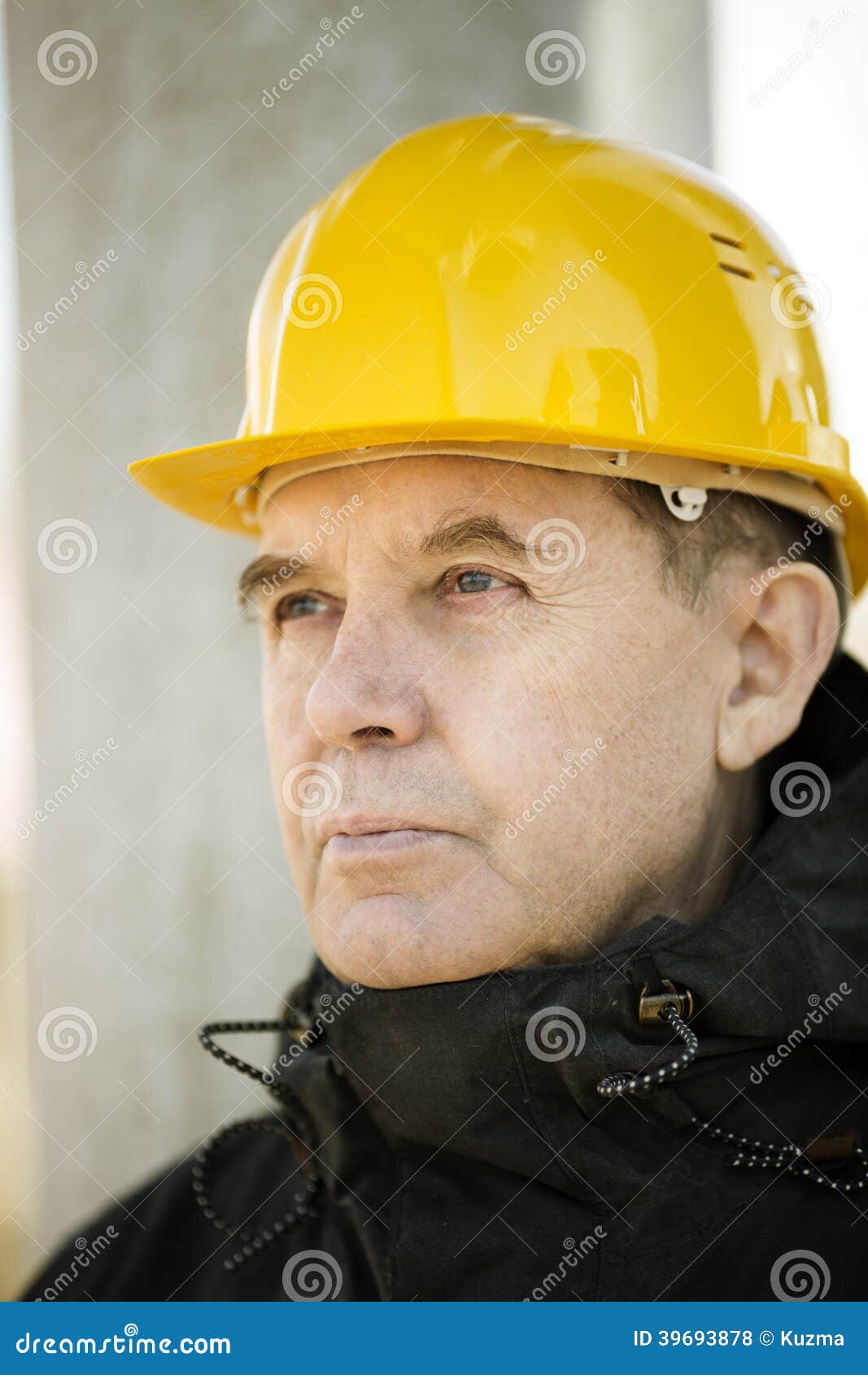 Construction Worker Portrait Stock Photo - Image of caucasian, helmet ...