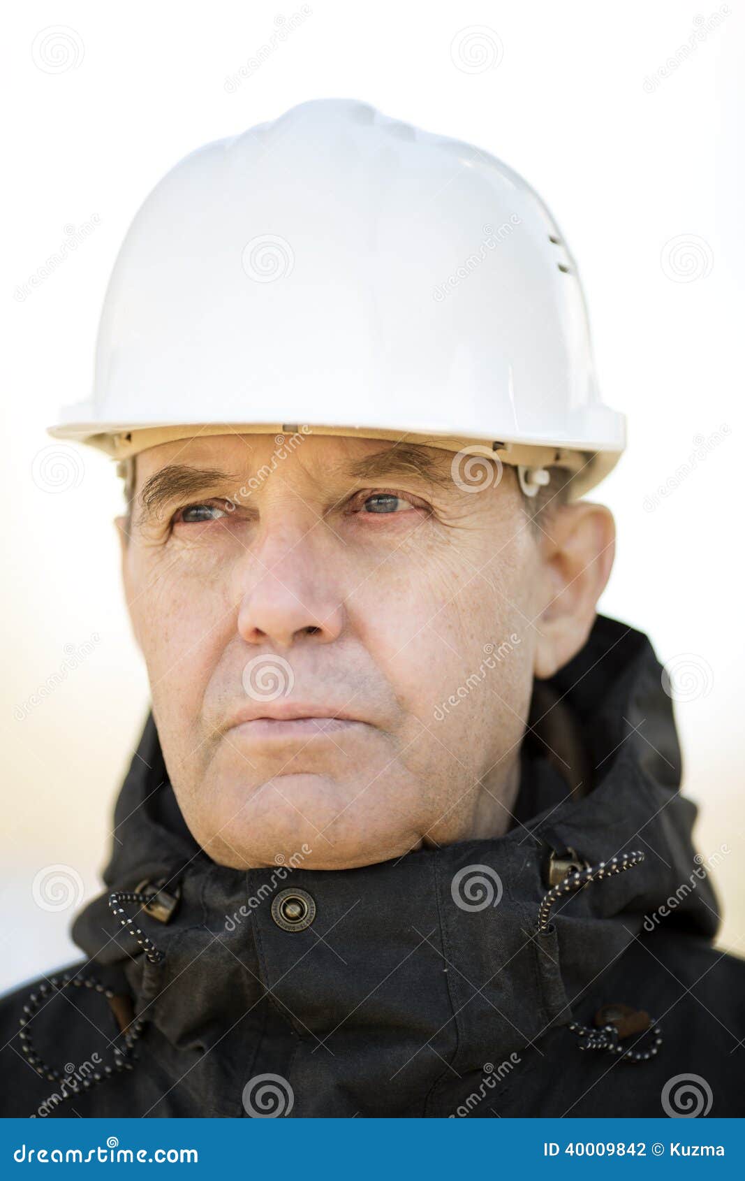 Construction Worker Portrait Stock Photo - Image of clothing ...