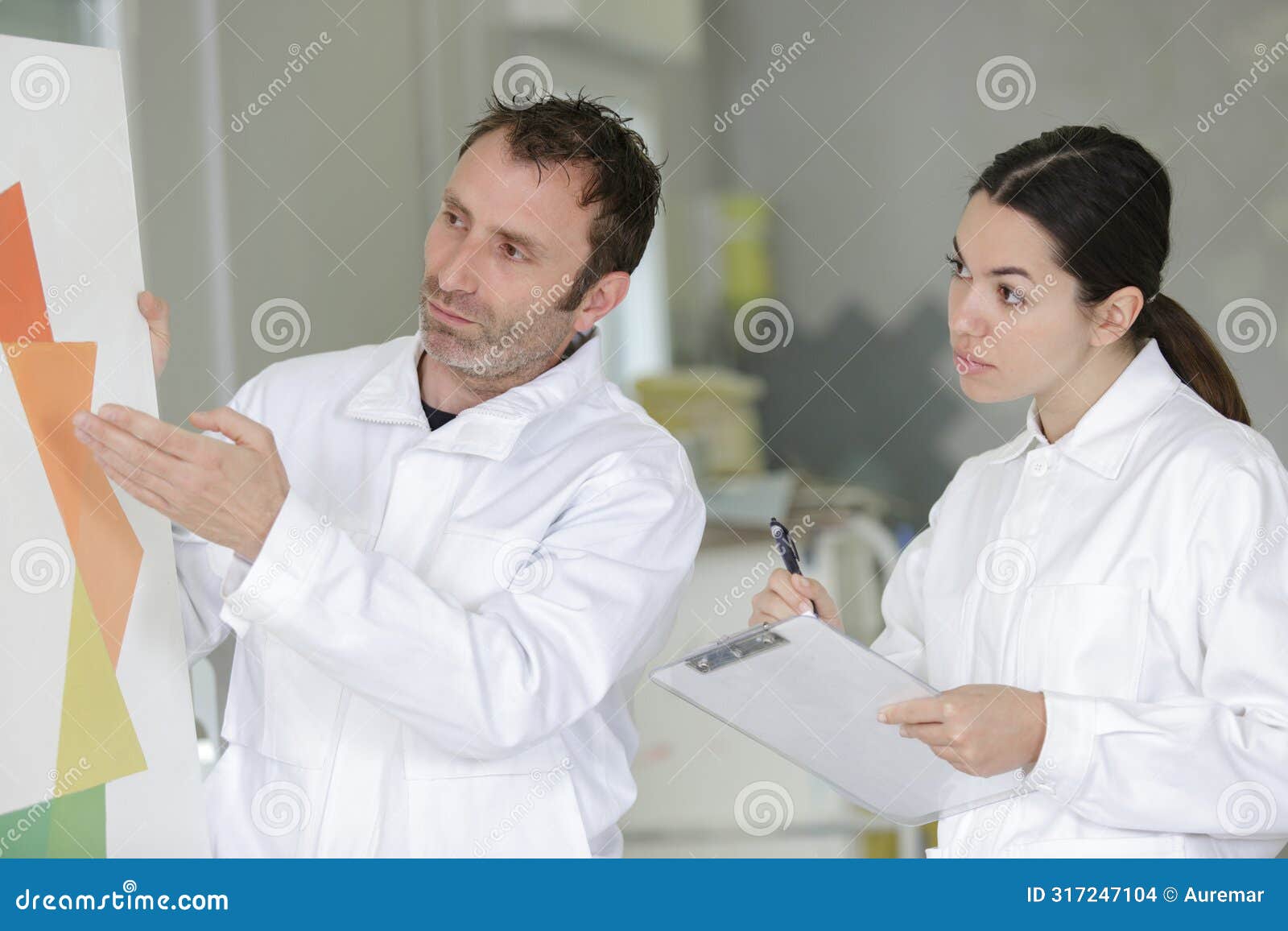 Construction Worker Puts Finishing Touch on Wall Stock Photo - Image of ...
