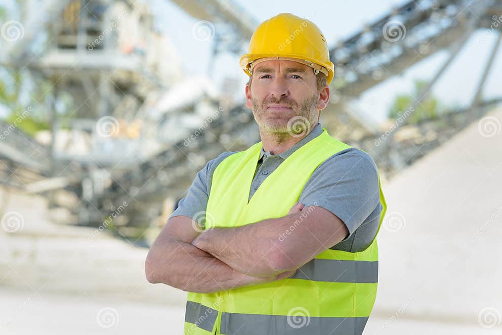 Construction Worker Ready for Job Stock Photo - Image of professional ...