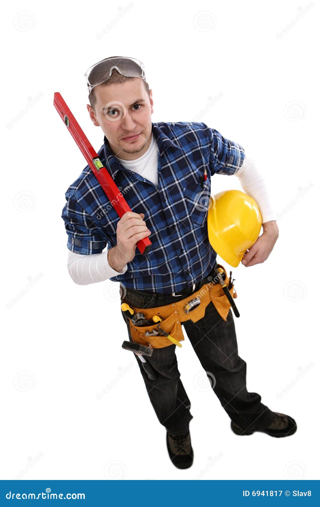 Construction Worker Ready To Work Stock Image - Image of maintenance ...