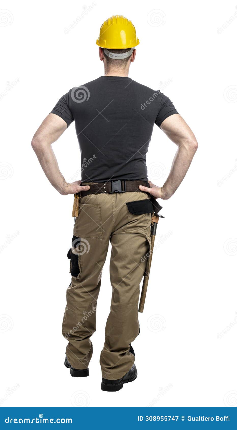 Construction Worker Ready for Work Stock Image - Image of tool, ready ...