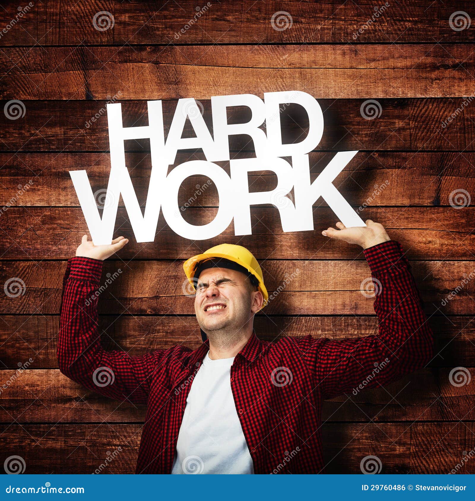 Construction Worker Hardworking Stock Photo - Image of hands ...