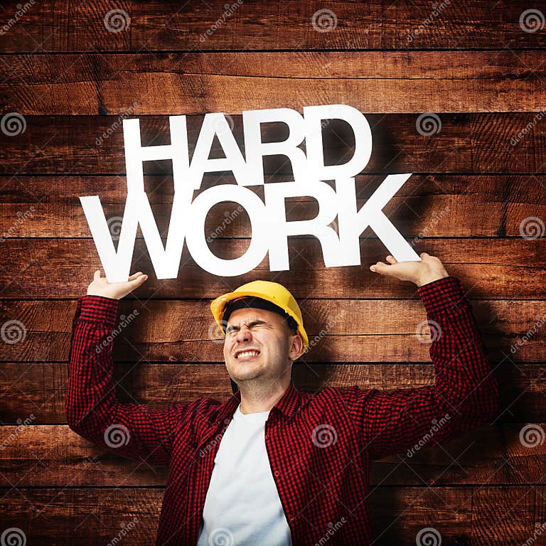Construction Worker Hardworking Stock Photo - Image of hands ...
