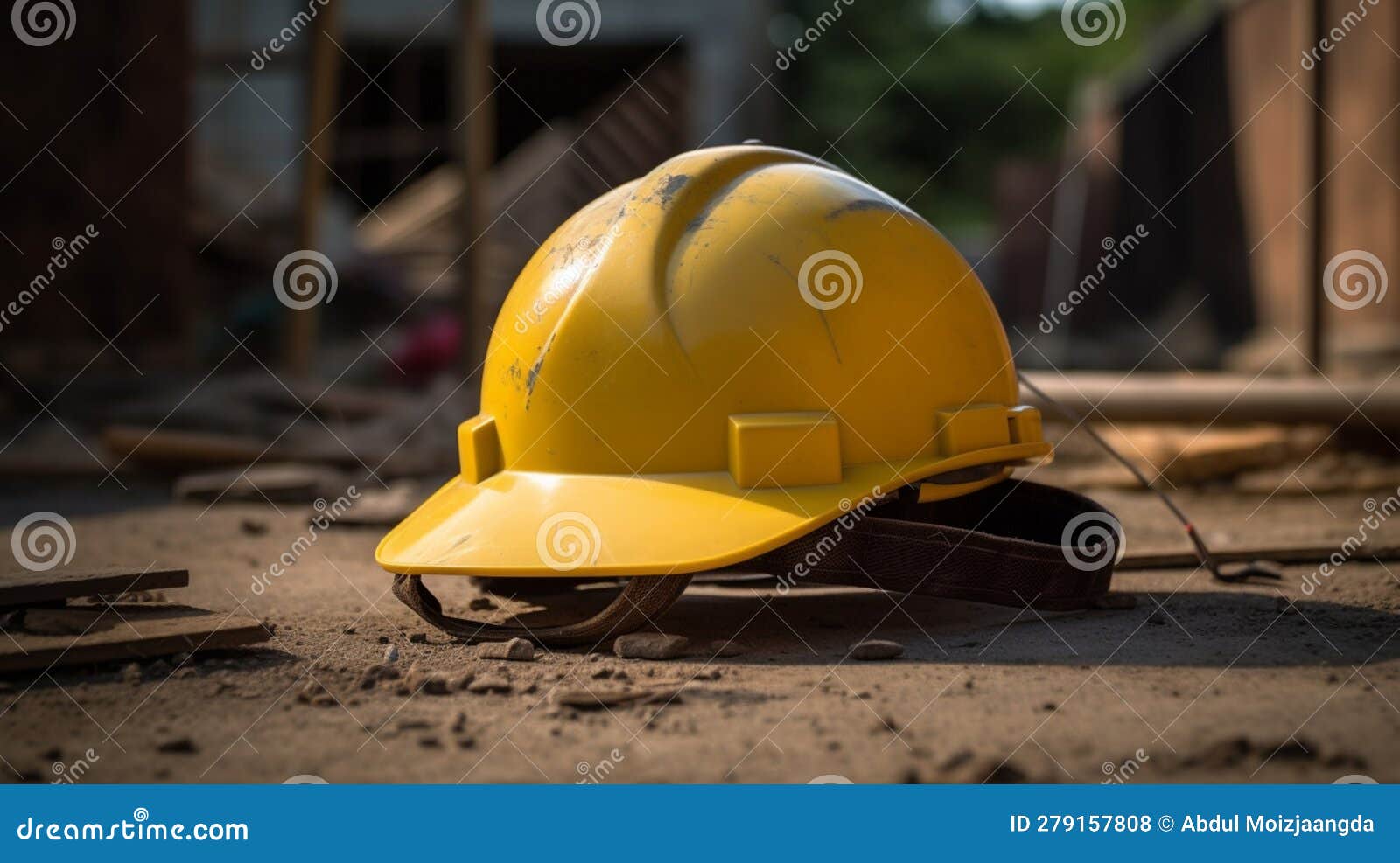 The Construction Worker S World, Yellow Helmet and All Stock Photo ...