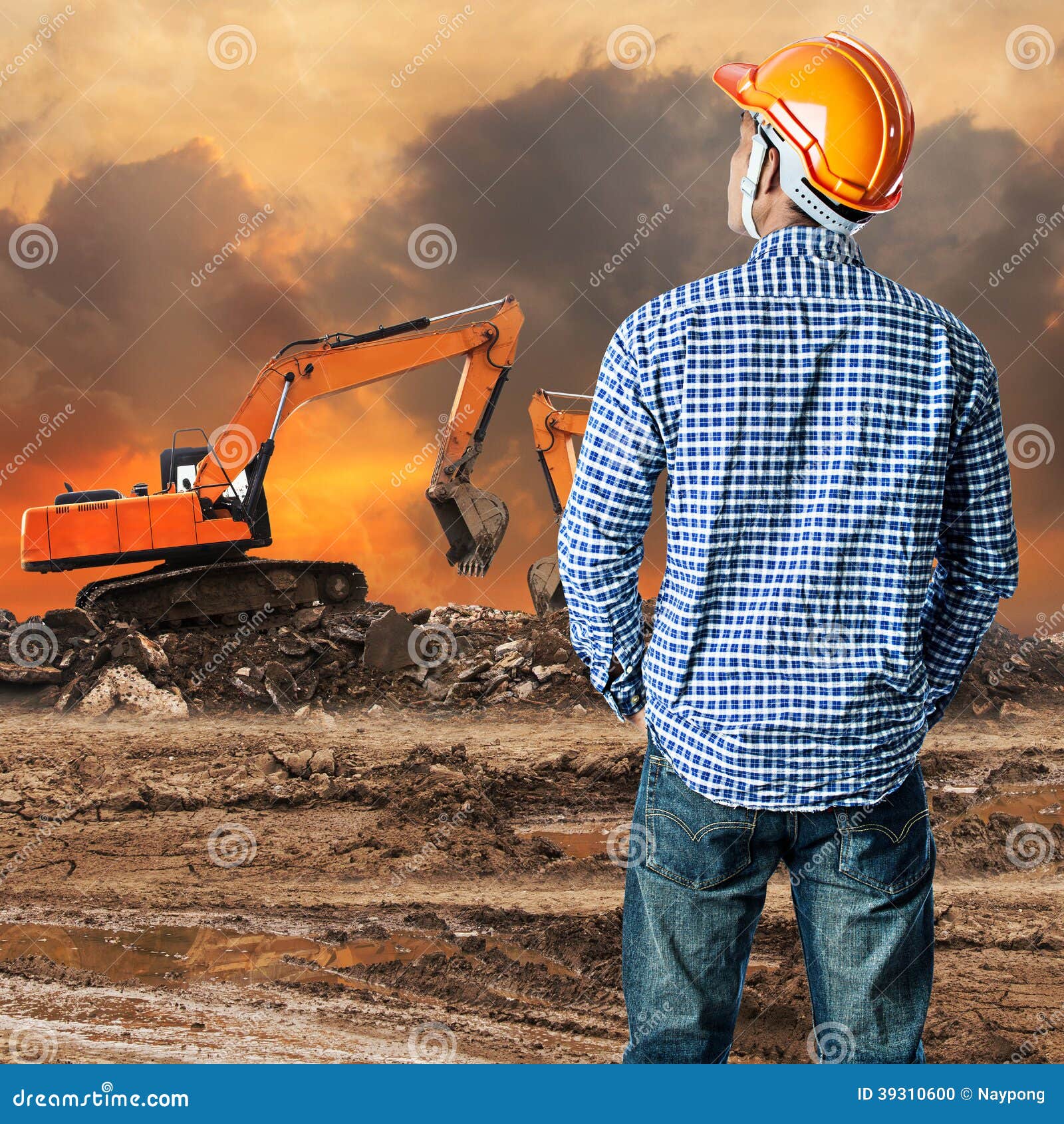 Construction worker stock photo. Image of builder, crane - 39310600