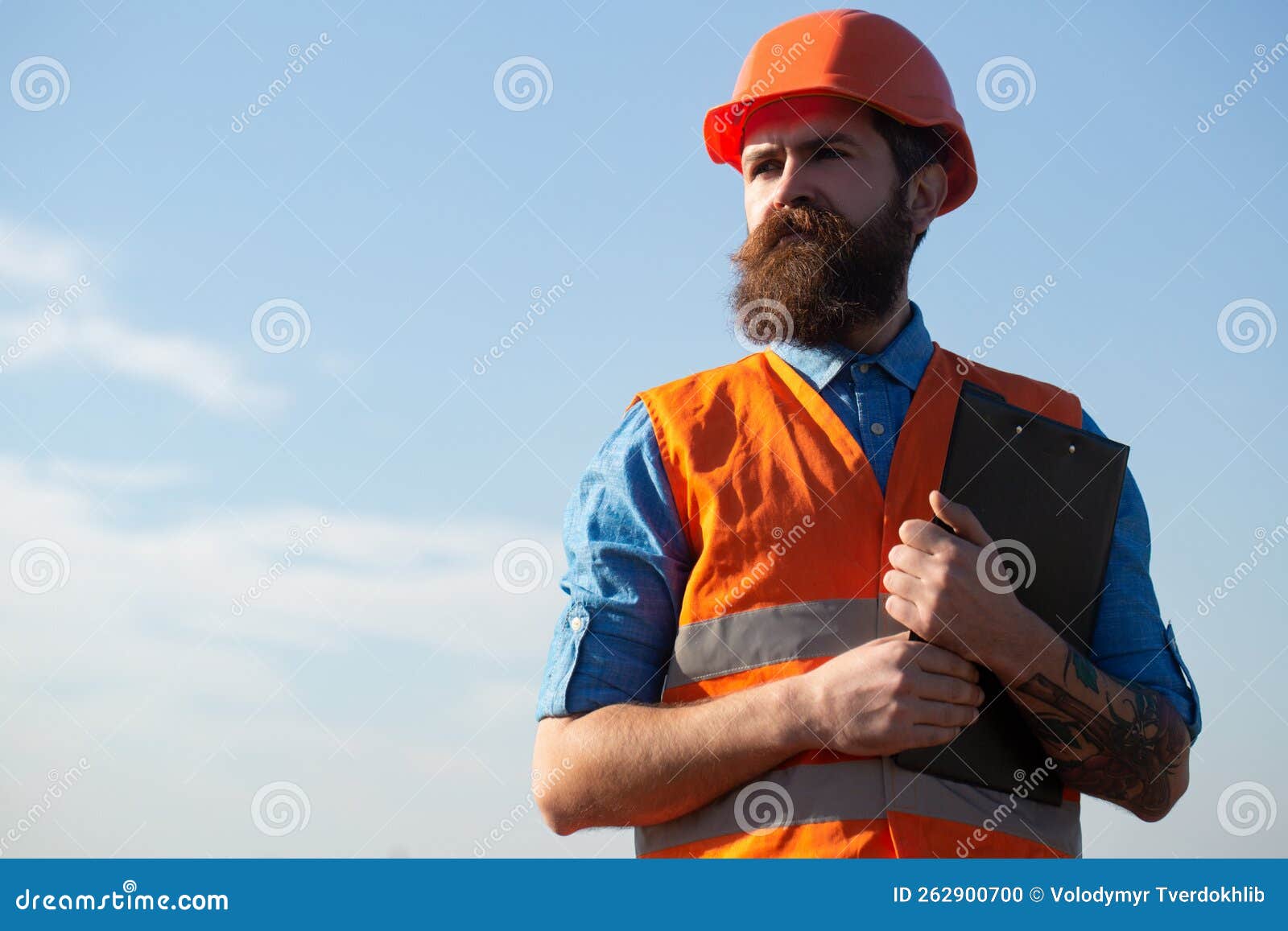 Construction Worker on Construction Site, Building Business ...