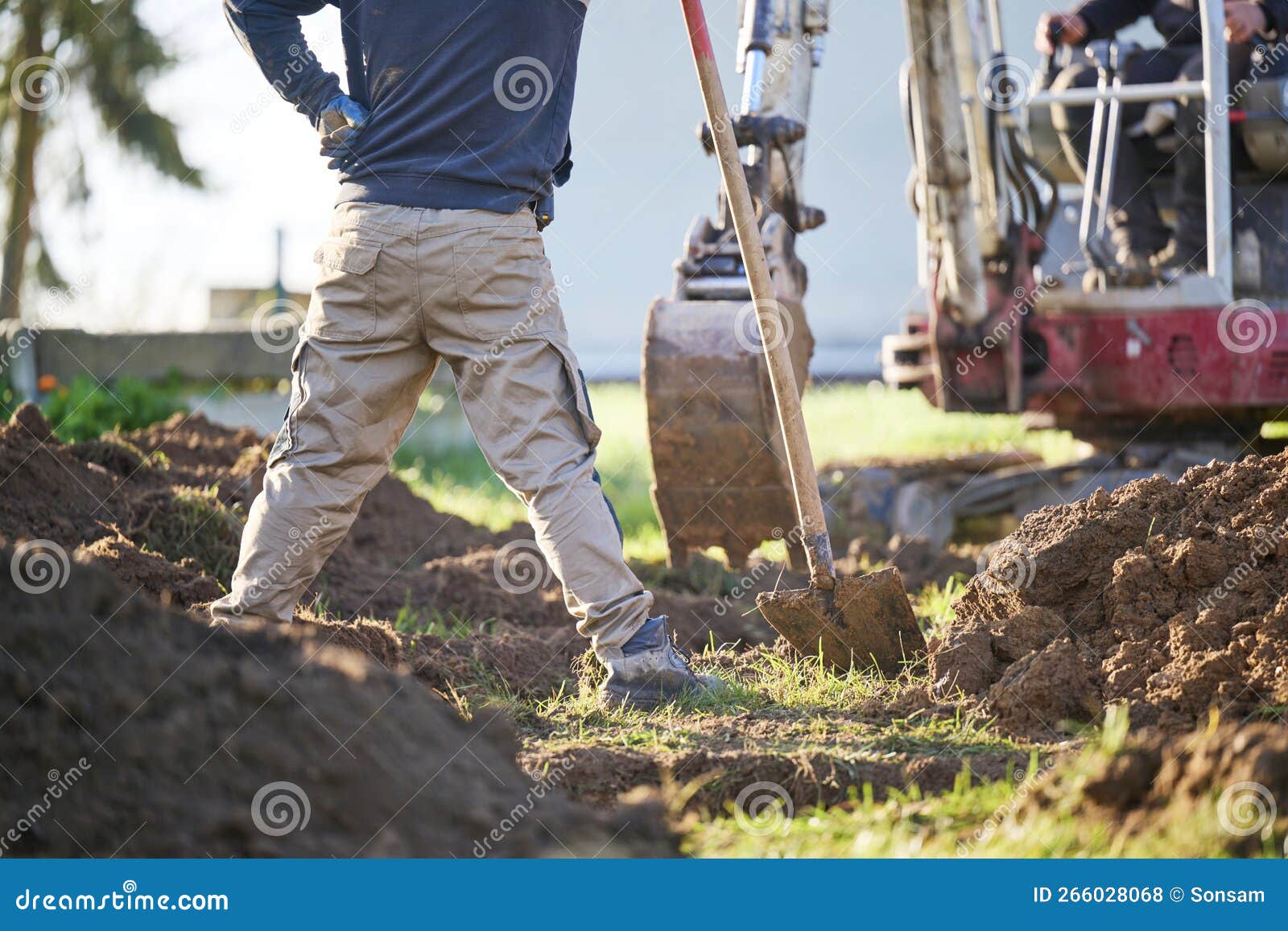 Construction Worker in Construction Site. Stock Photo - Image of safety ...