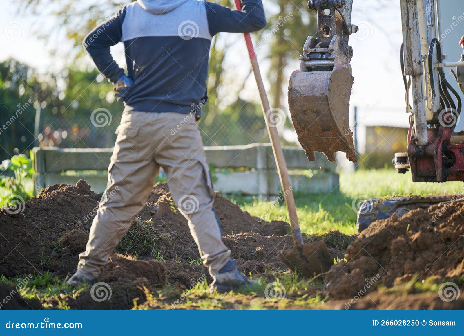 Construction Worker in Construction Site. Stock Photo - Image of ...